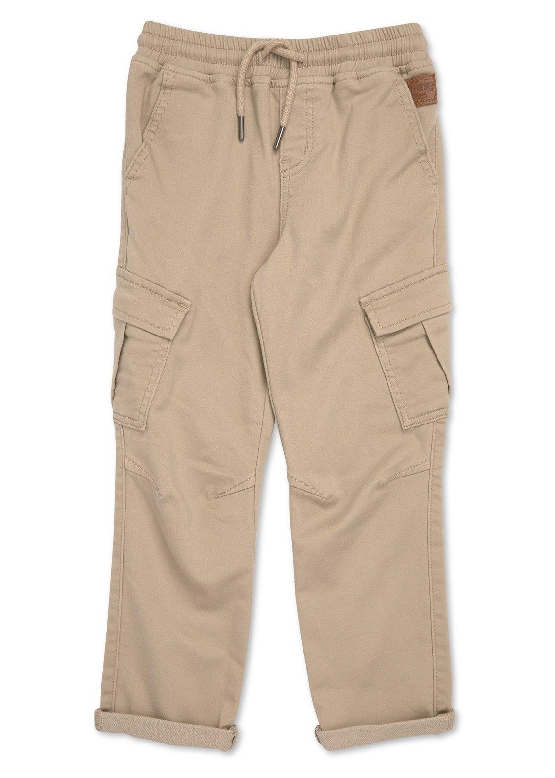 Kid Boys Beige Utility Pants (3211310) | LTD Kids