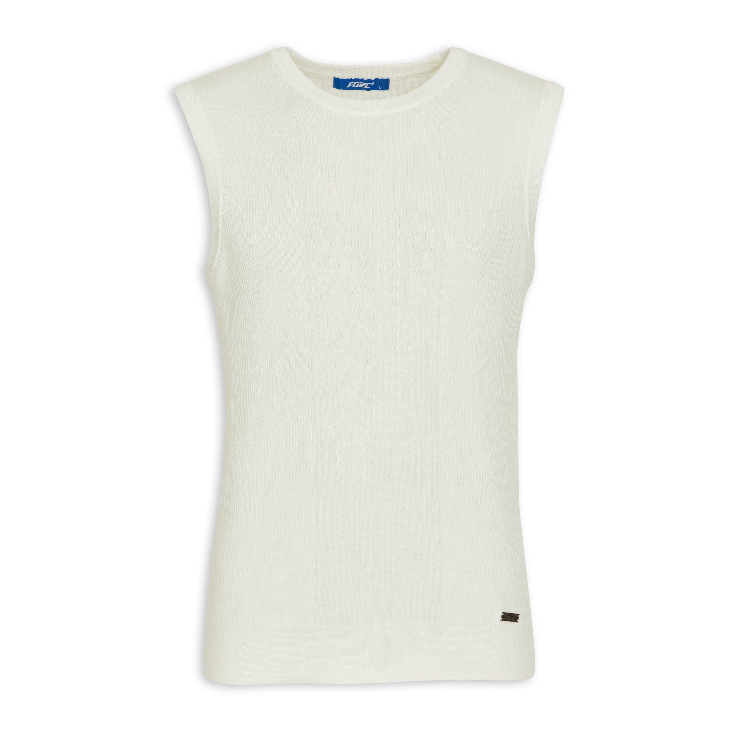 White Knit Vest (3211535) | Fuel