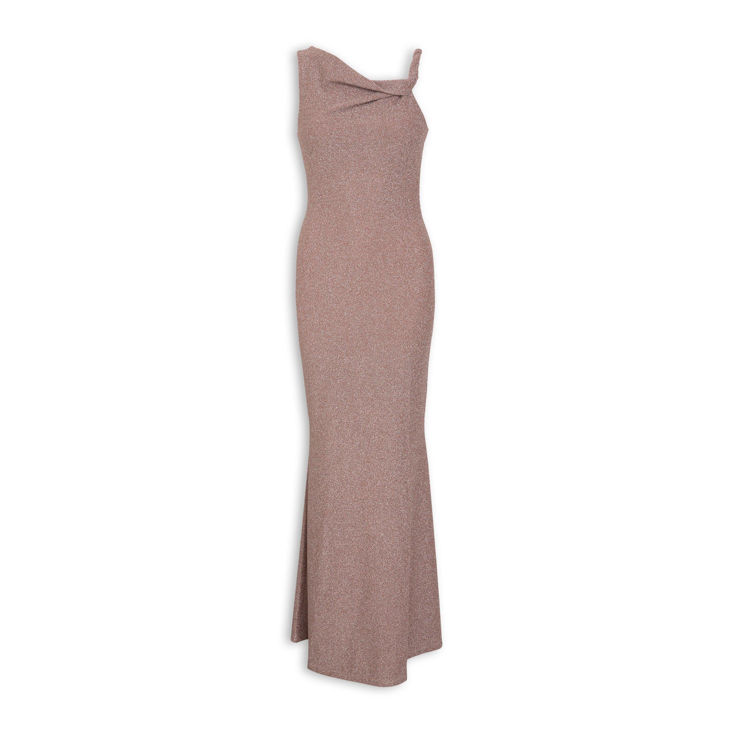 Rose Jacquard Twisted Maxi Dress (3211562) | Miss Port