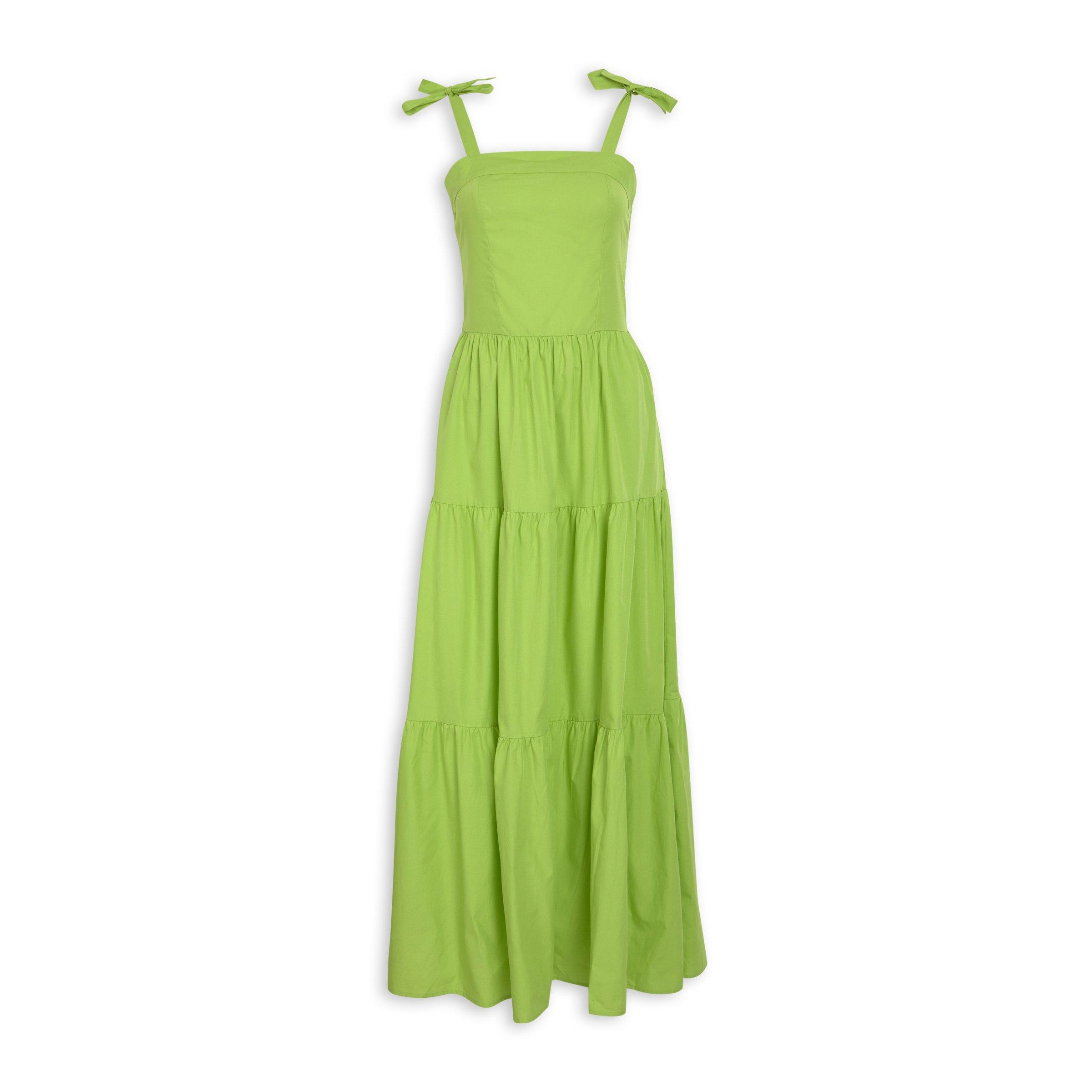 Lime Green Tiered Dress (3212019) | Inwear