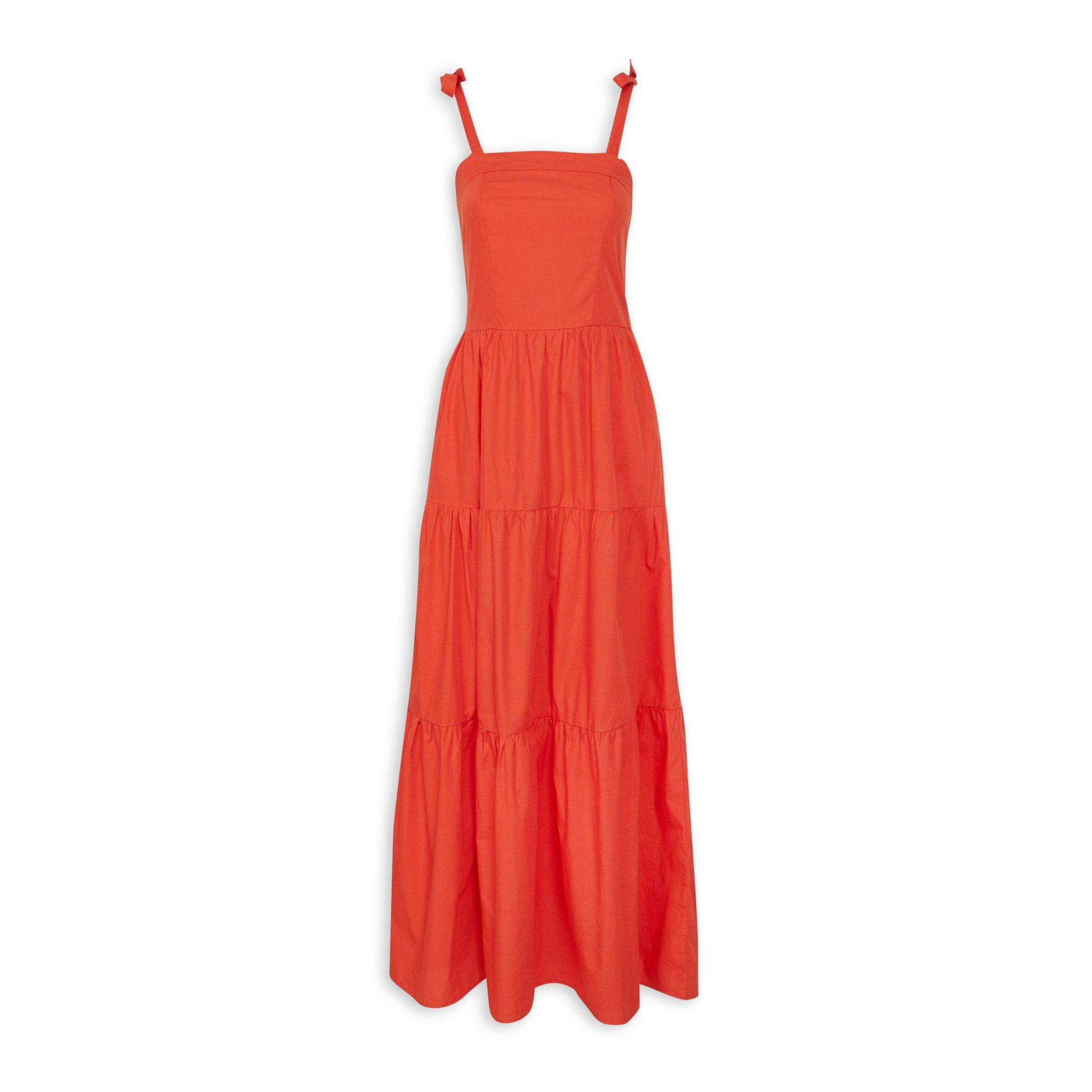 Rust Orange Tiered Dress (3212020) | Inwear