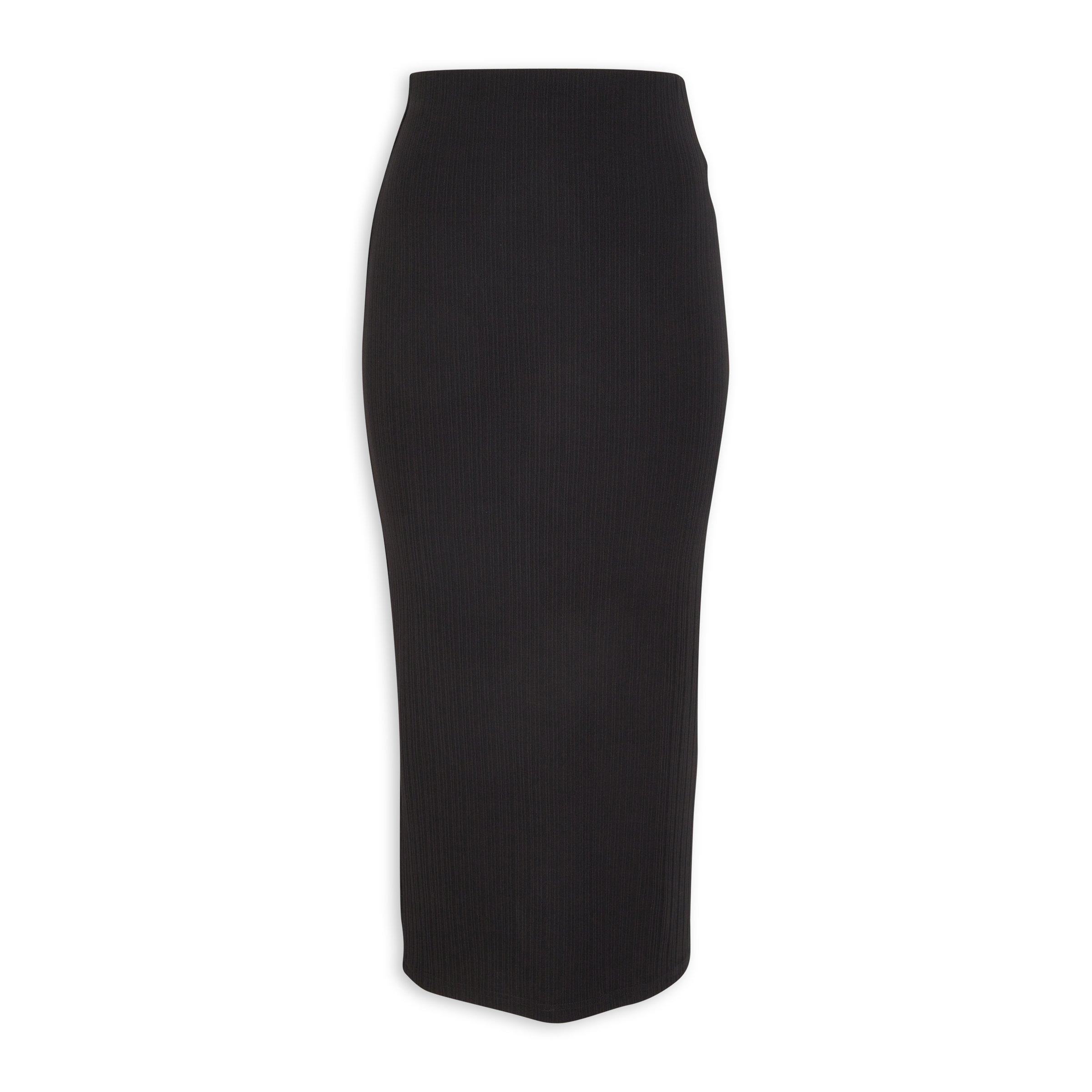 Black Rib Bodycon Skirt (3212155) | Inwear