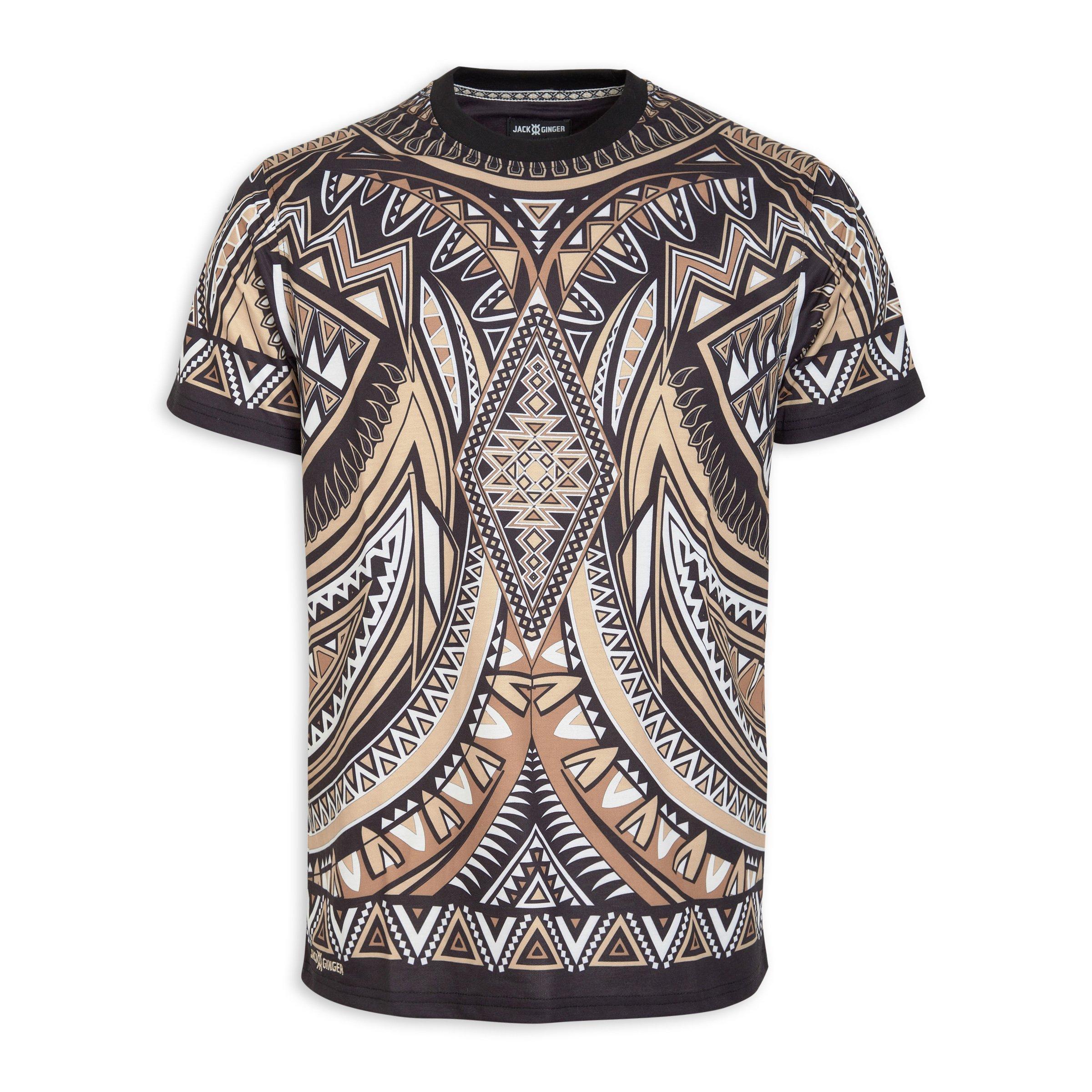 Brown Printed Jack Ginger T-shirt (3212167) | Hemisphere