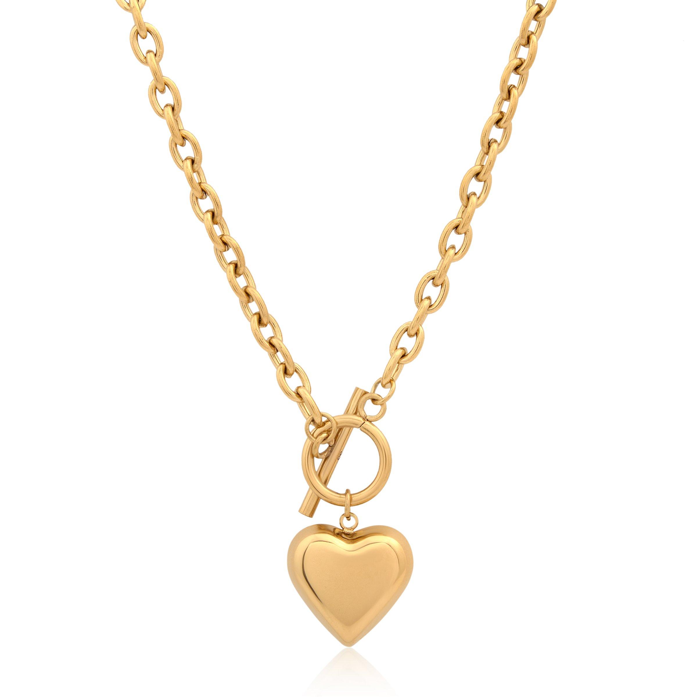 Stainless Steel Heart Locket Chain (3212230) | Stainless Steel