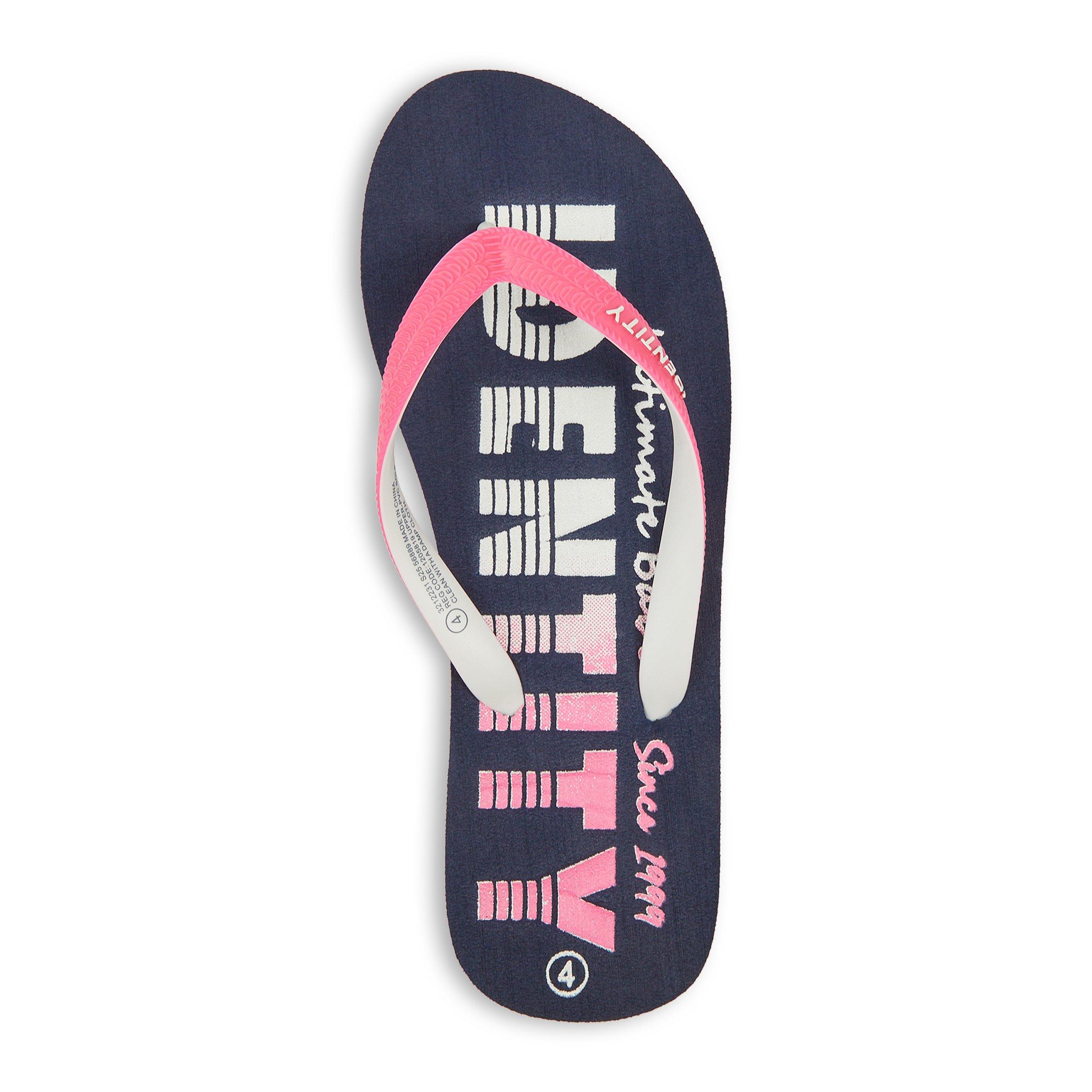 Navy and Pink Branded Flip Flops (3212231) | Identity