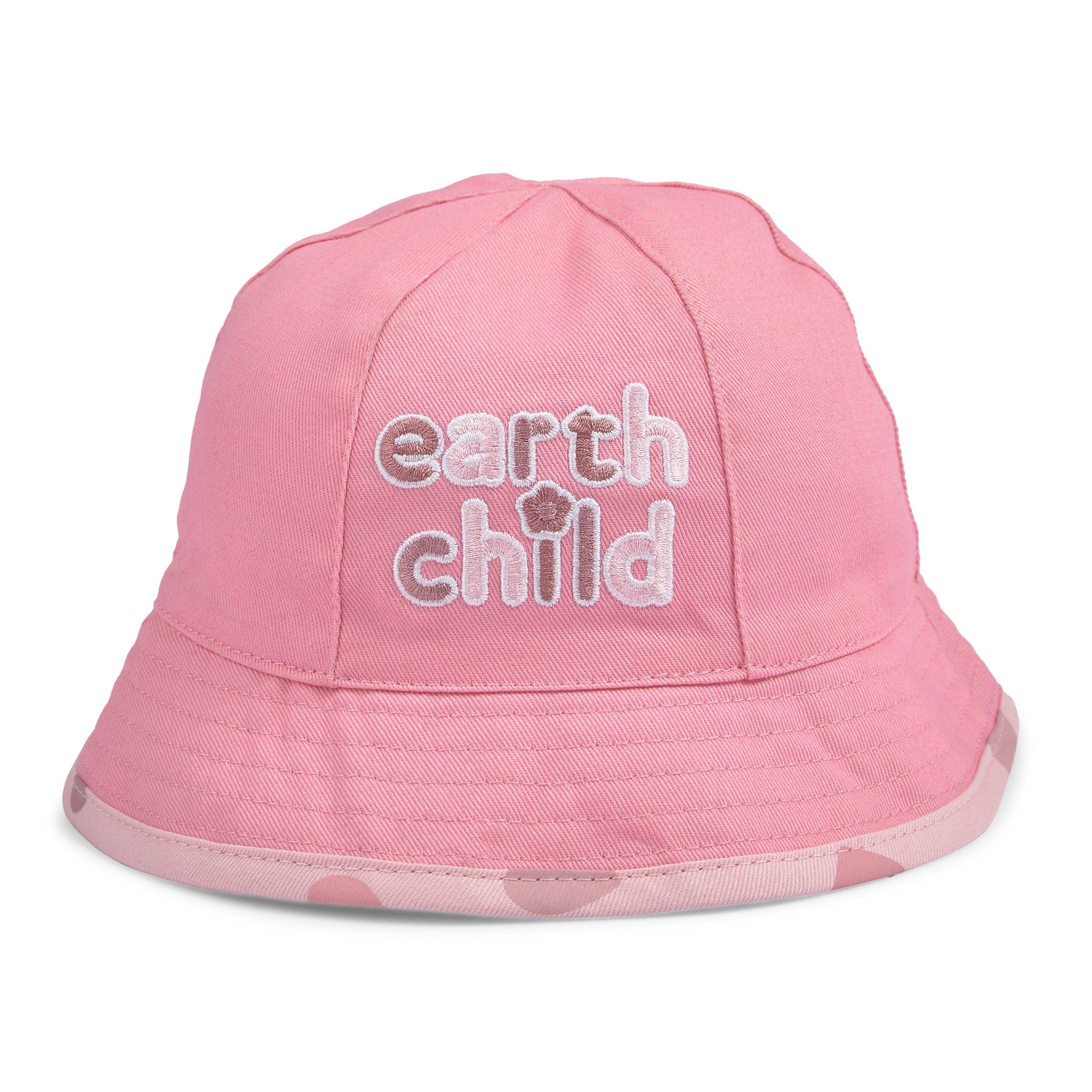 Newborn Girls Pink Reversible Bucket Hat (3212280) | Earthchild