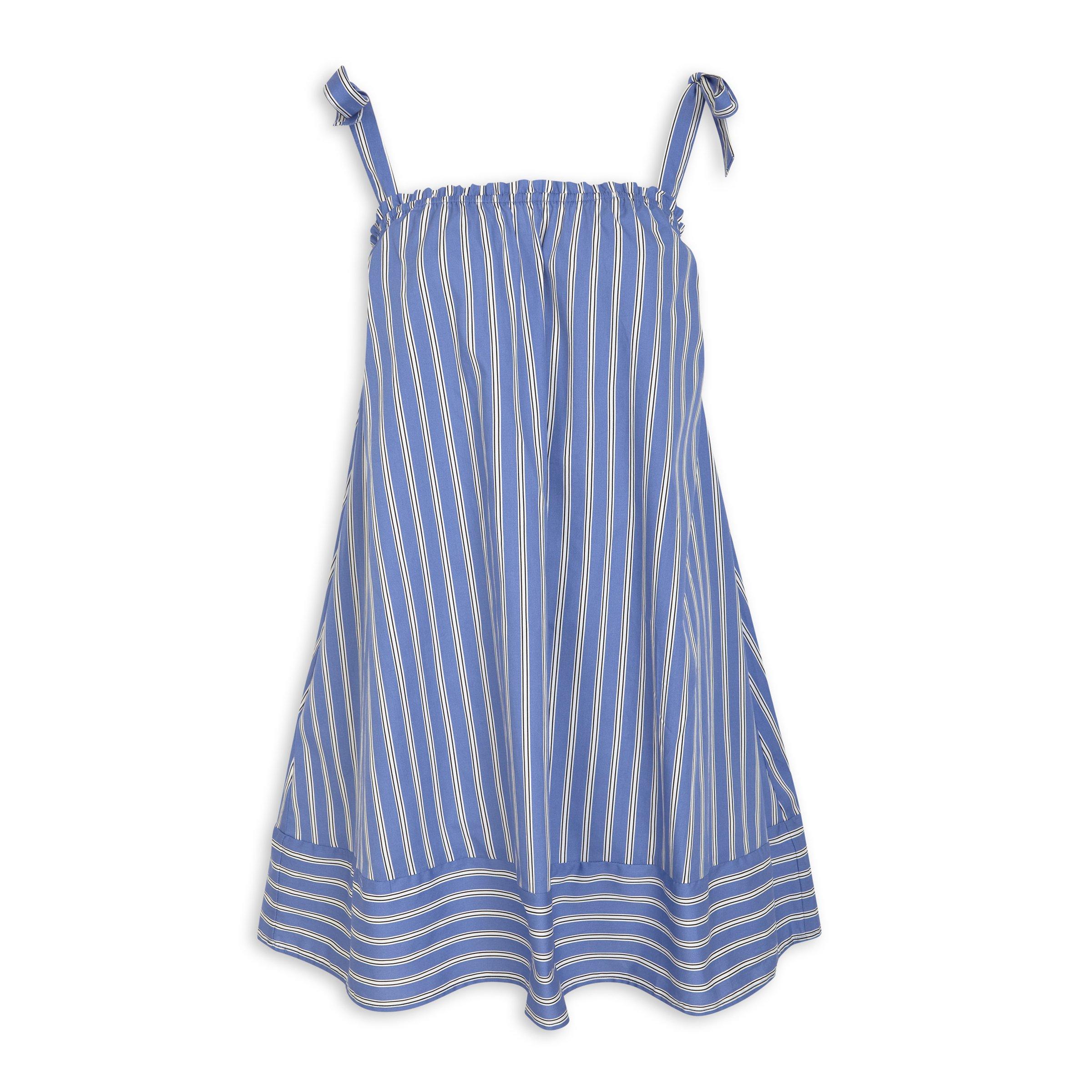 Blue and White Striped Dress (3212344) | Identity