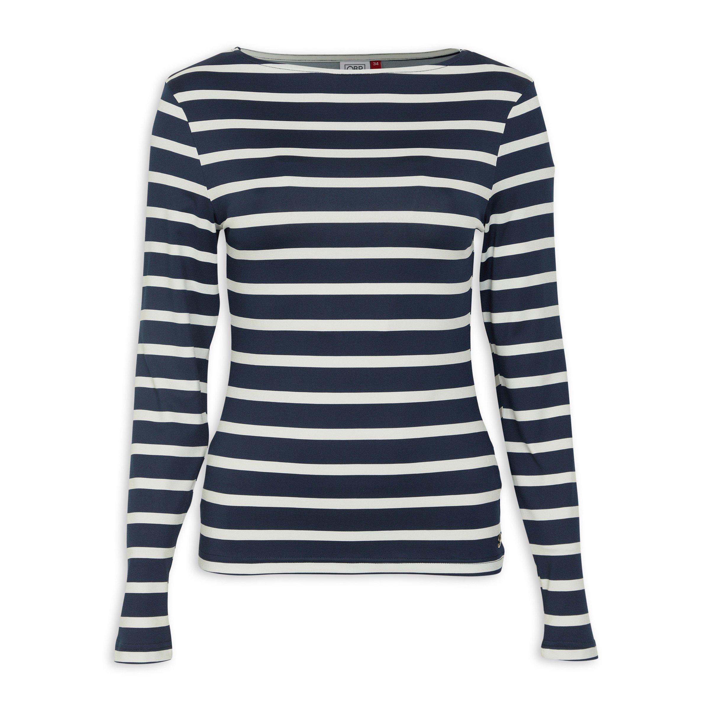 Navy and White Striped T-shirt (3212726) | OUTBACK RED