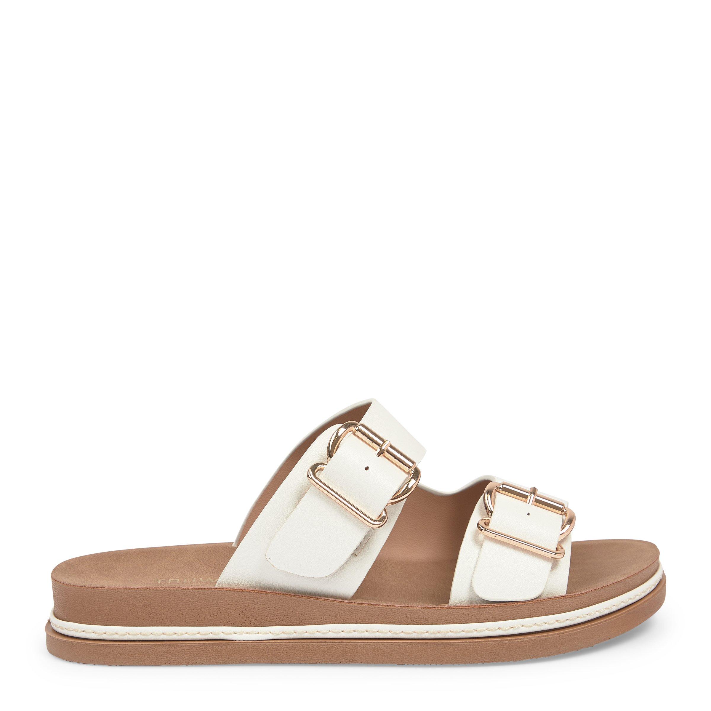 White Double Strap Mules (3212896) | Truworths
