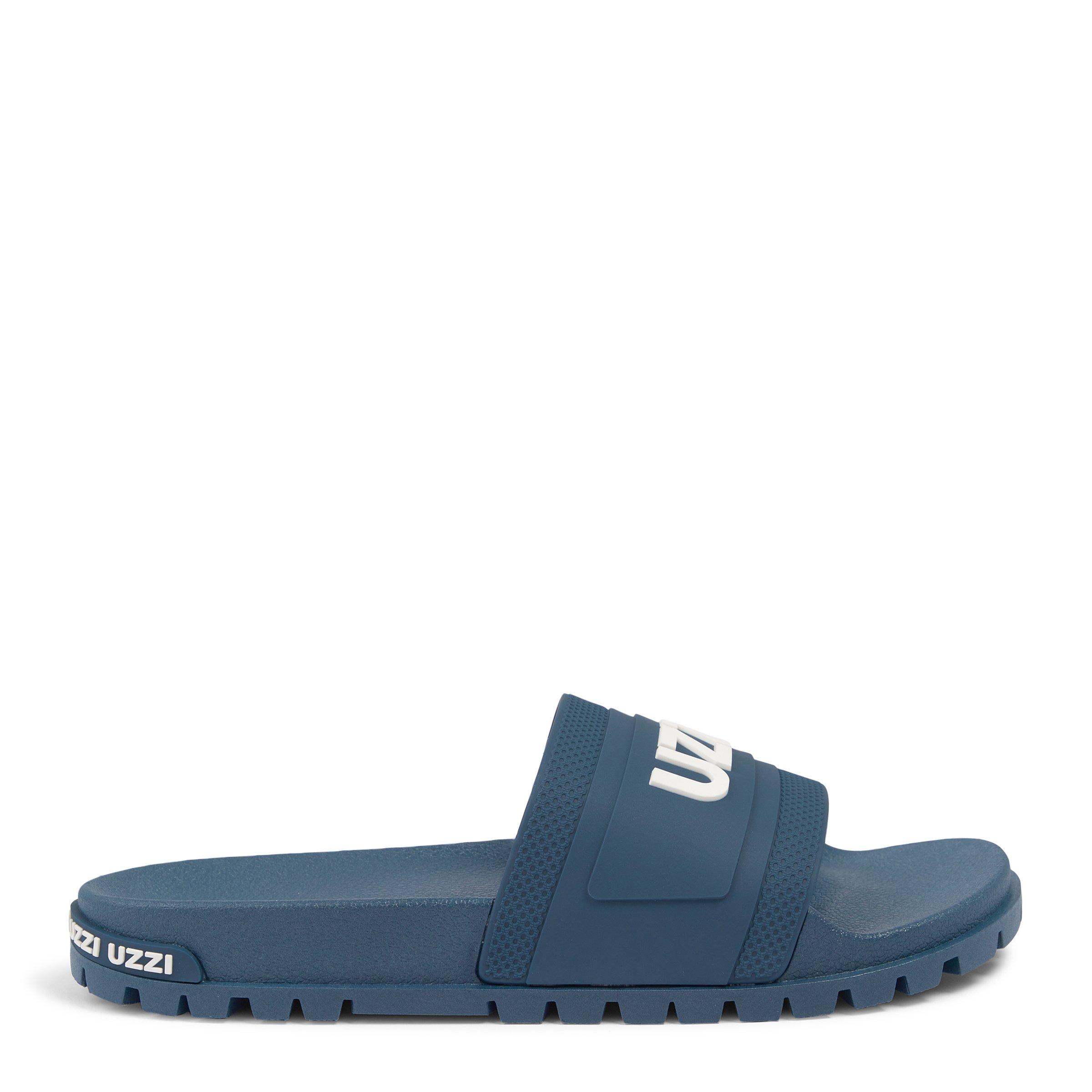 Turquoise Chunky Pool Sandals (3212956) | UZZI