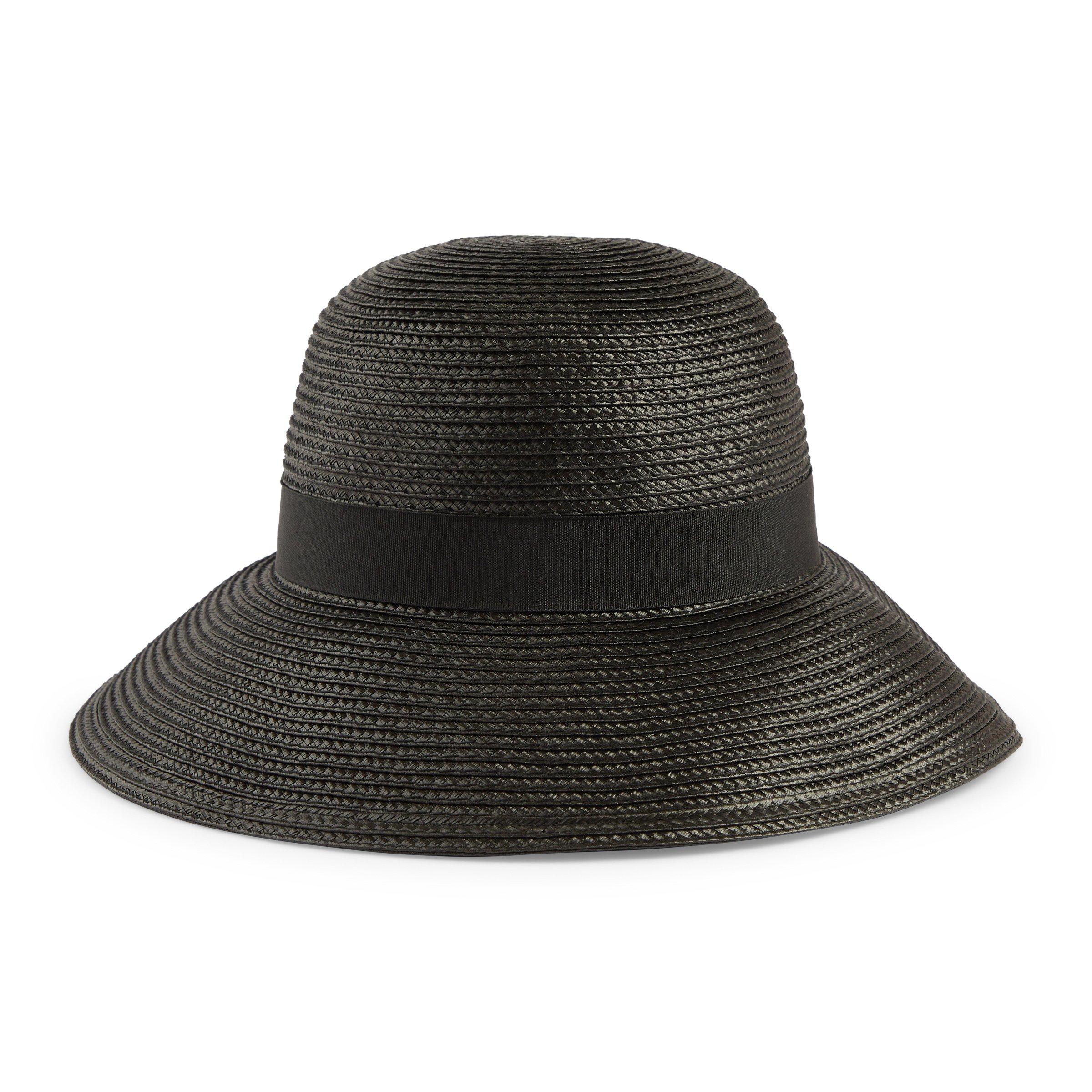 Black Straw Hat with Bow (3213055) | Daniel Hechter