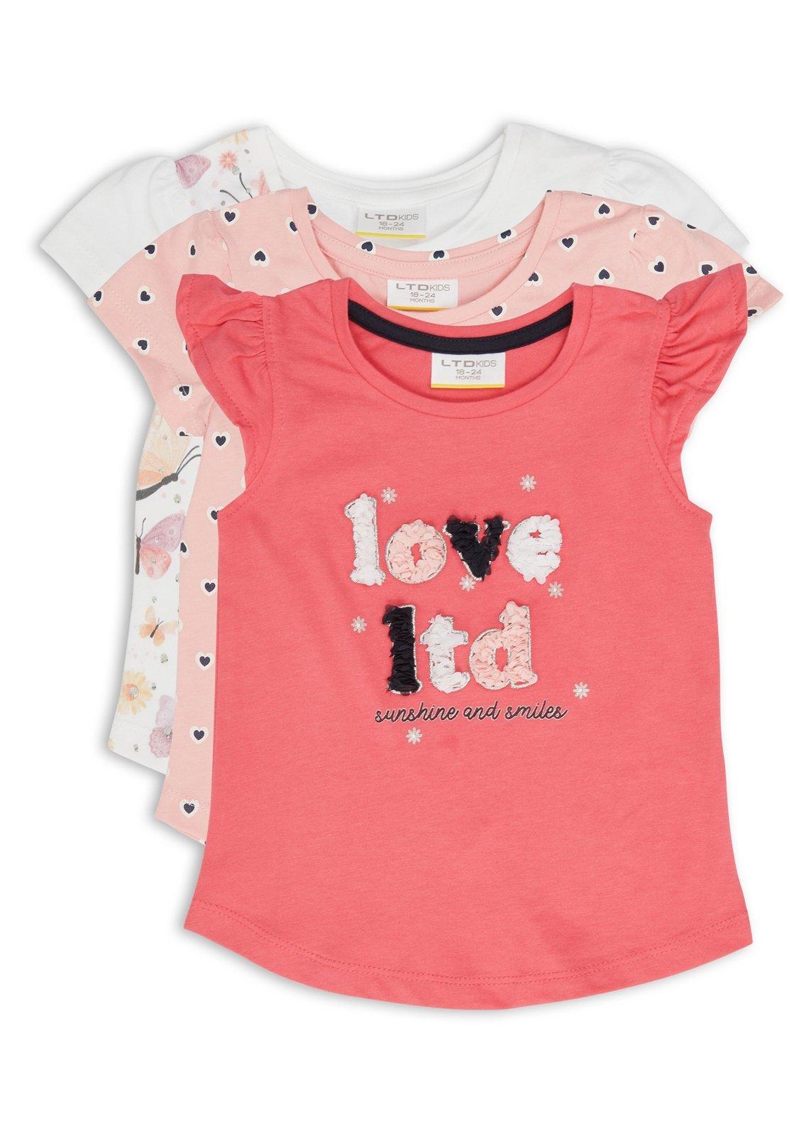 Baby Girls 3-pack T-shirts (3213200) | LTD Kids