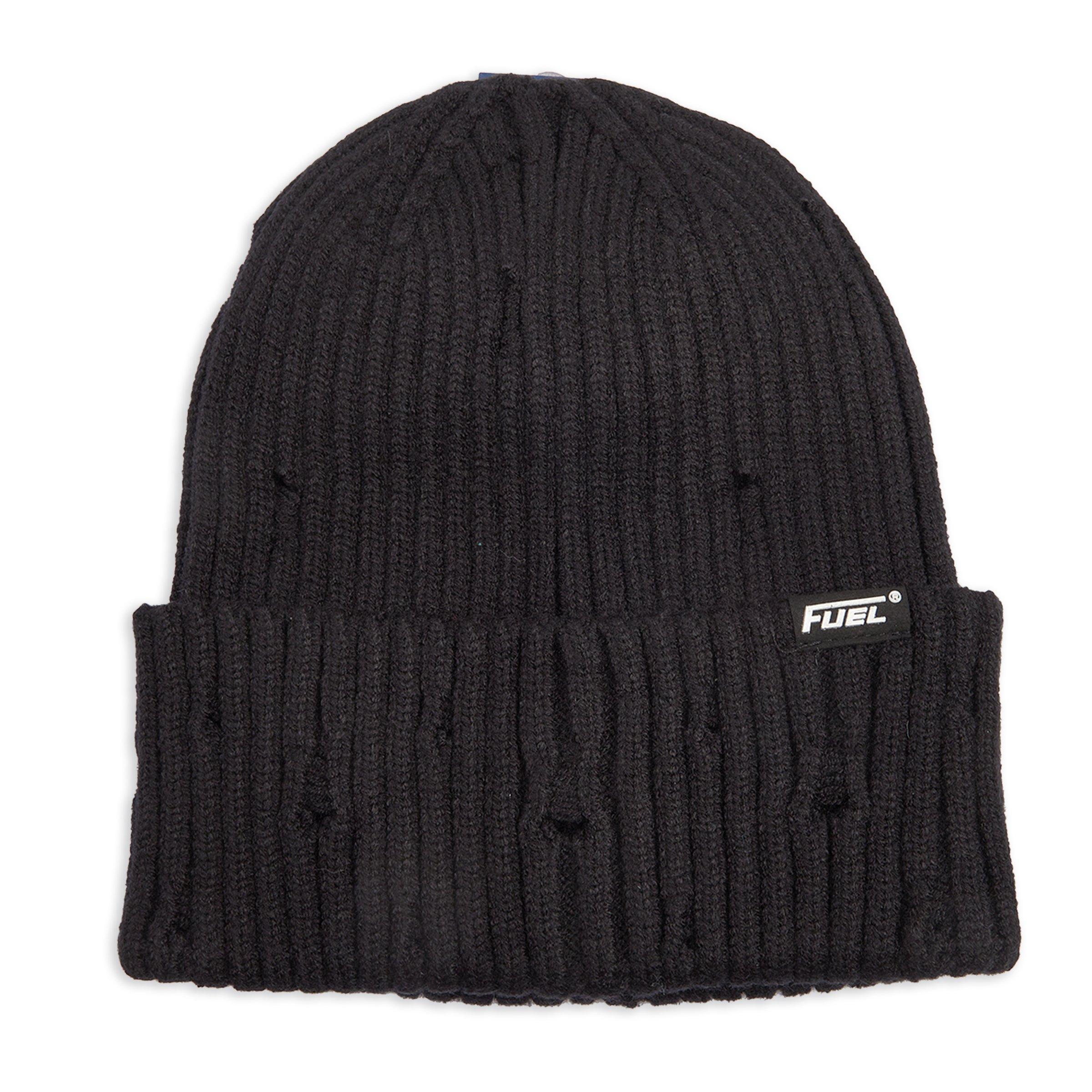 Black Ripped Beanie (3213714) | Fuel