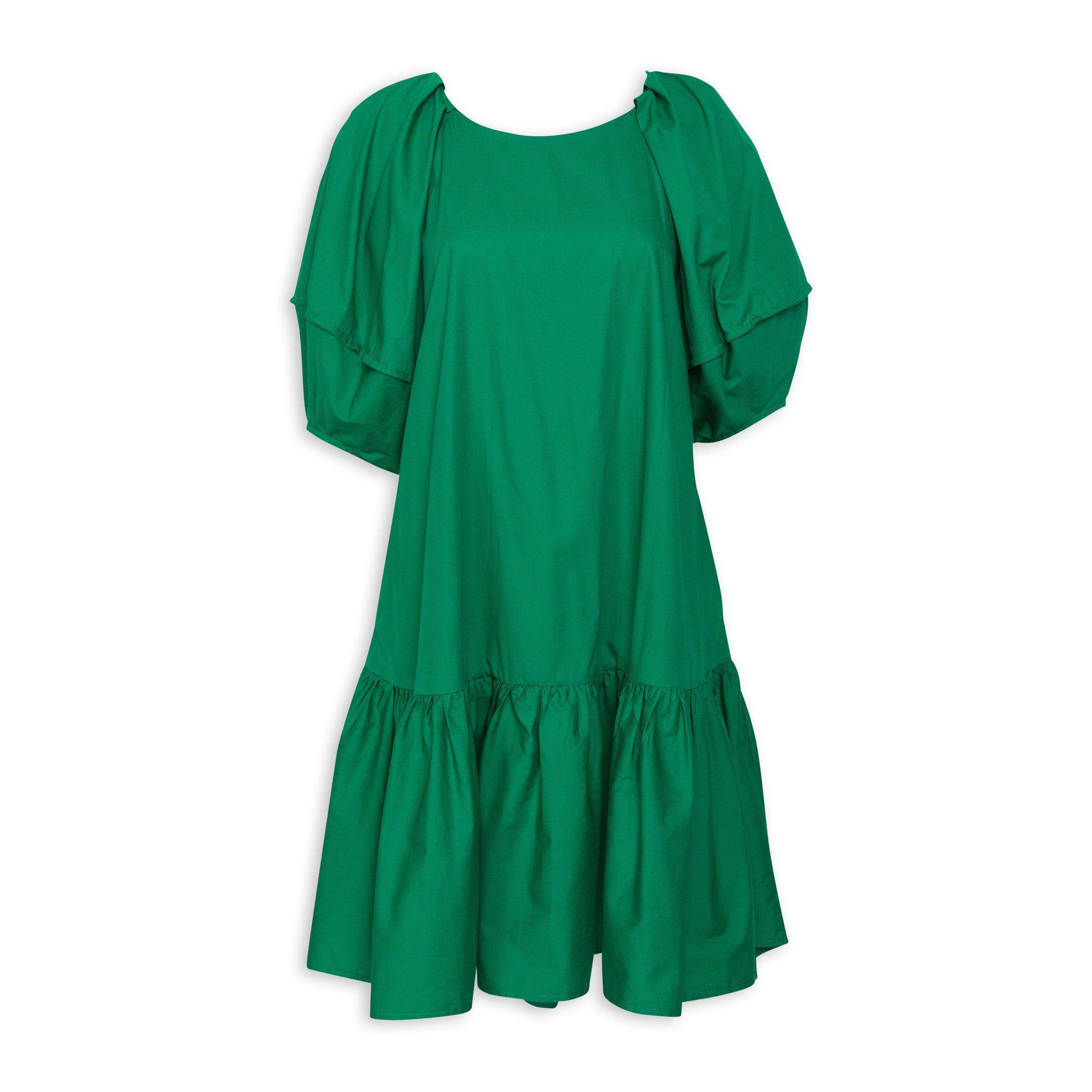 Green Trapeze Dress (3213826) | Ginger Mary