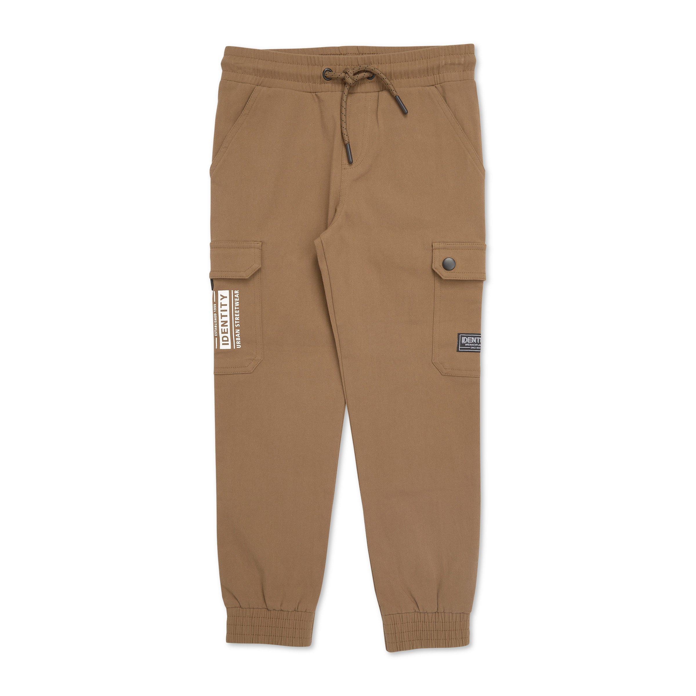 Kid Boys Tan Utility Cuffed Pants (3214099) | Identity
