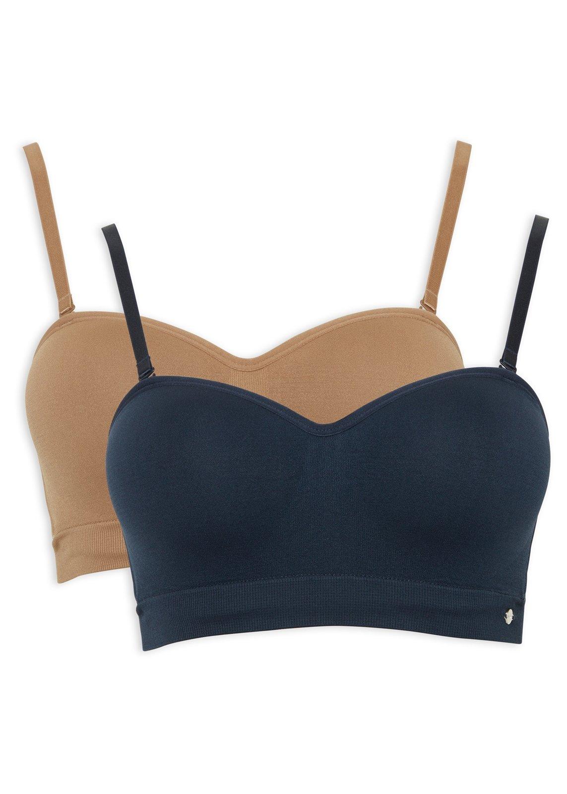 2-pack Brown and Navy Multiway Bras (3214310) | Skiny