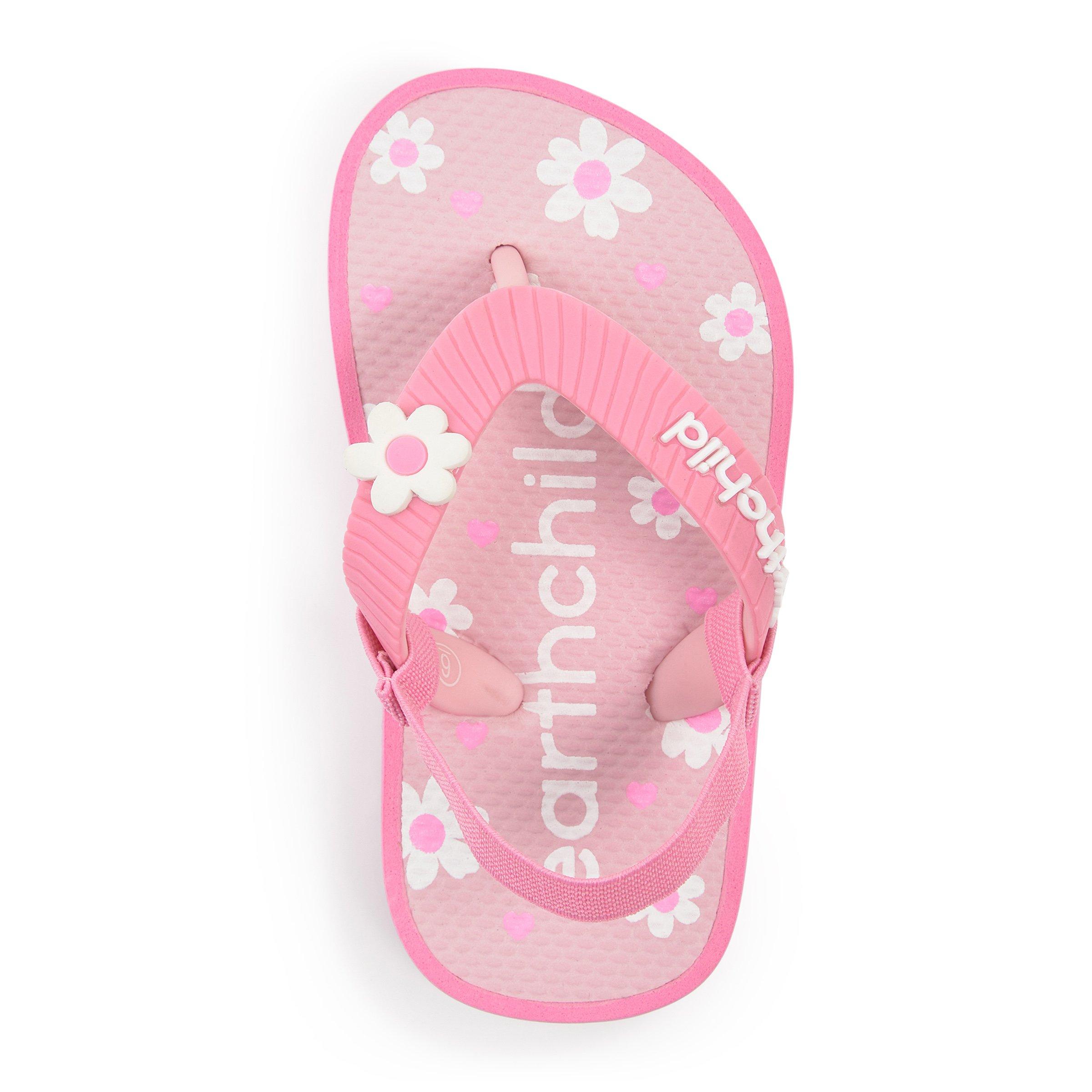 Baby Girls Pink Flip Flops (3214341) | Earthchild