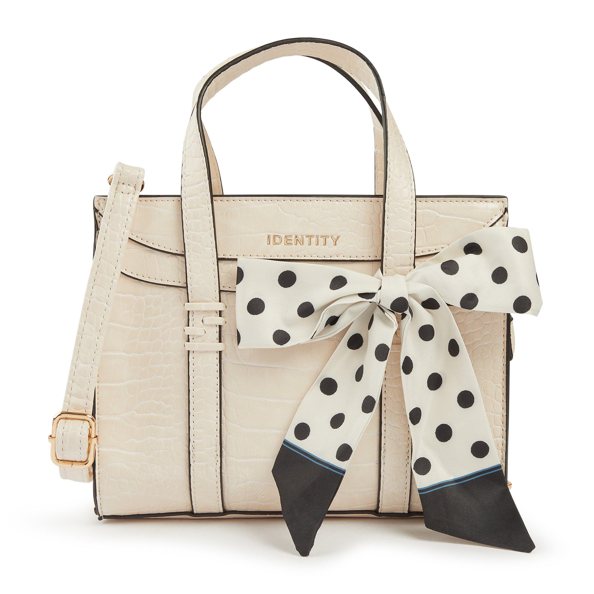 Beige Tote Bag with Scarf (3214513) | Identity