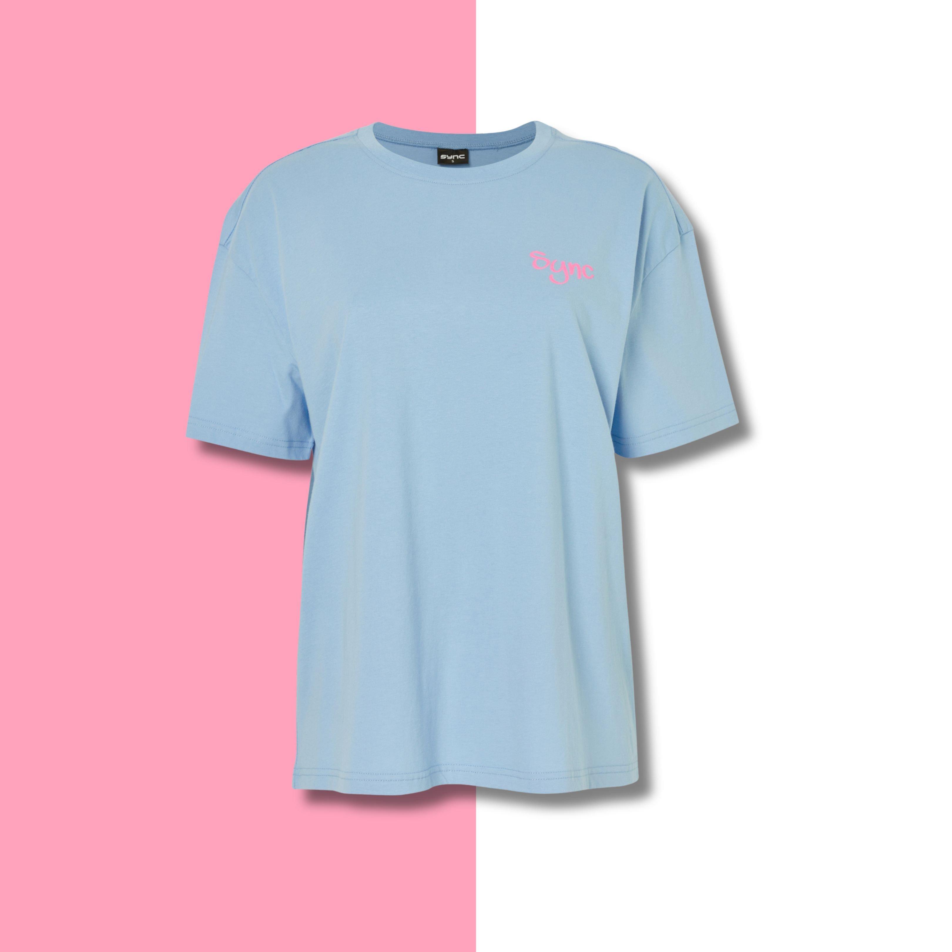 Pale Blue Oversized T-Shirt (3214520) | Identity X Sync