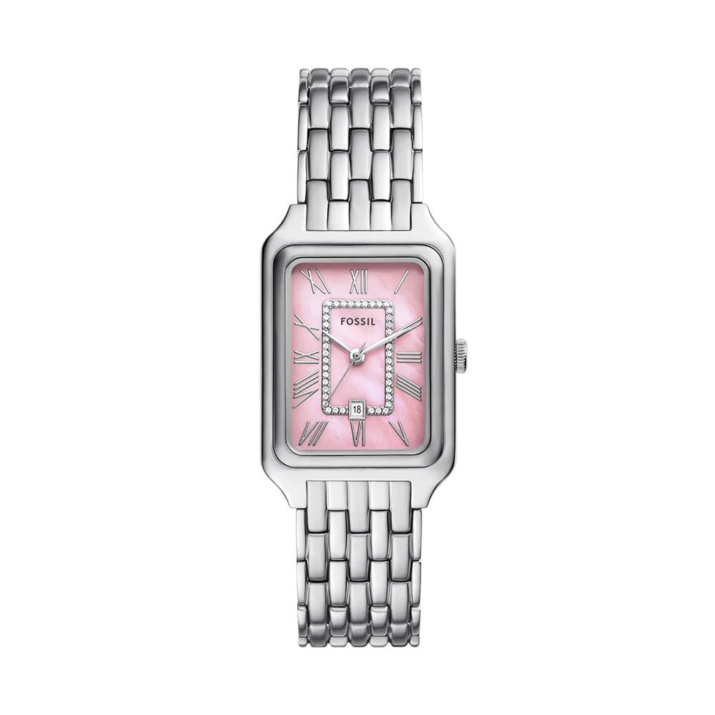 Raquel Silver Pink SS Watch (3214984) | Fossil