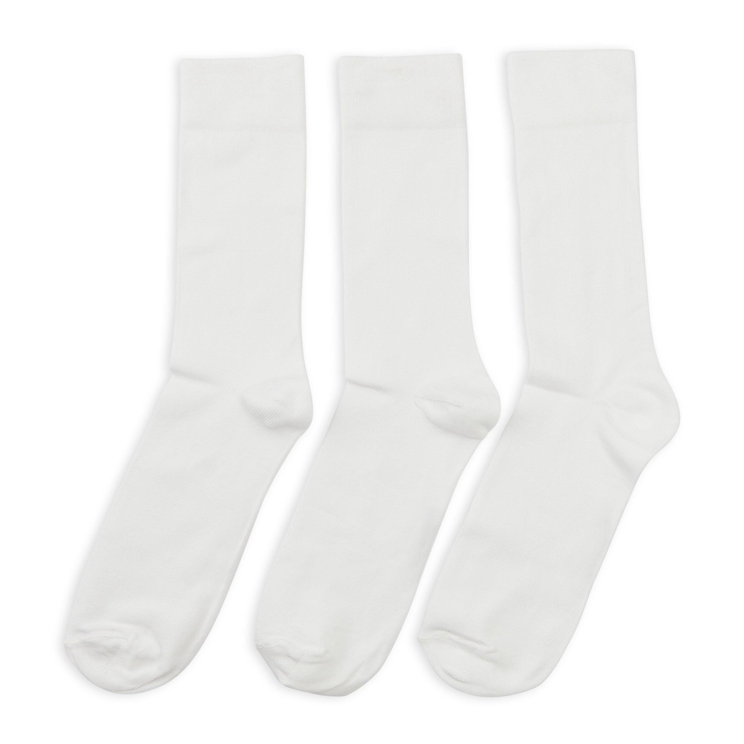 3-pack Plain White Anklet Socks (3215087) | Truworths Man