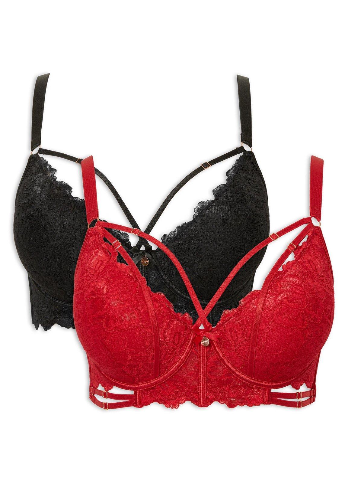 2-pack Red and Black Bras (3215417) | Intrigue