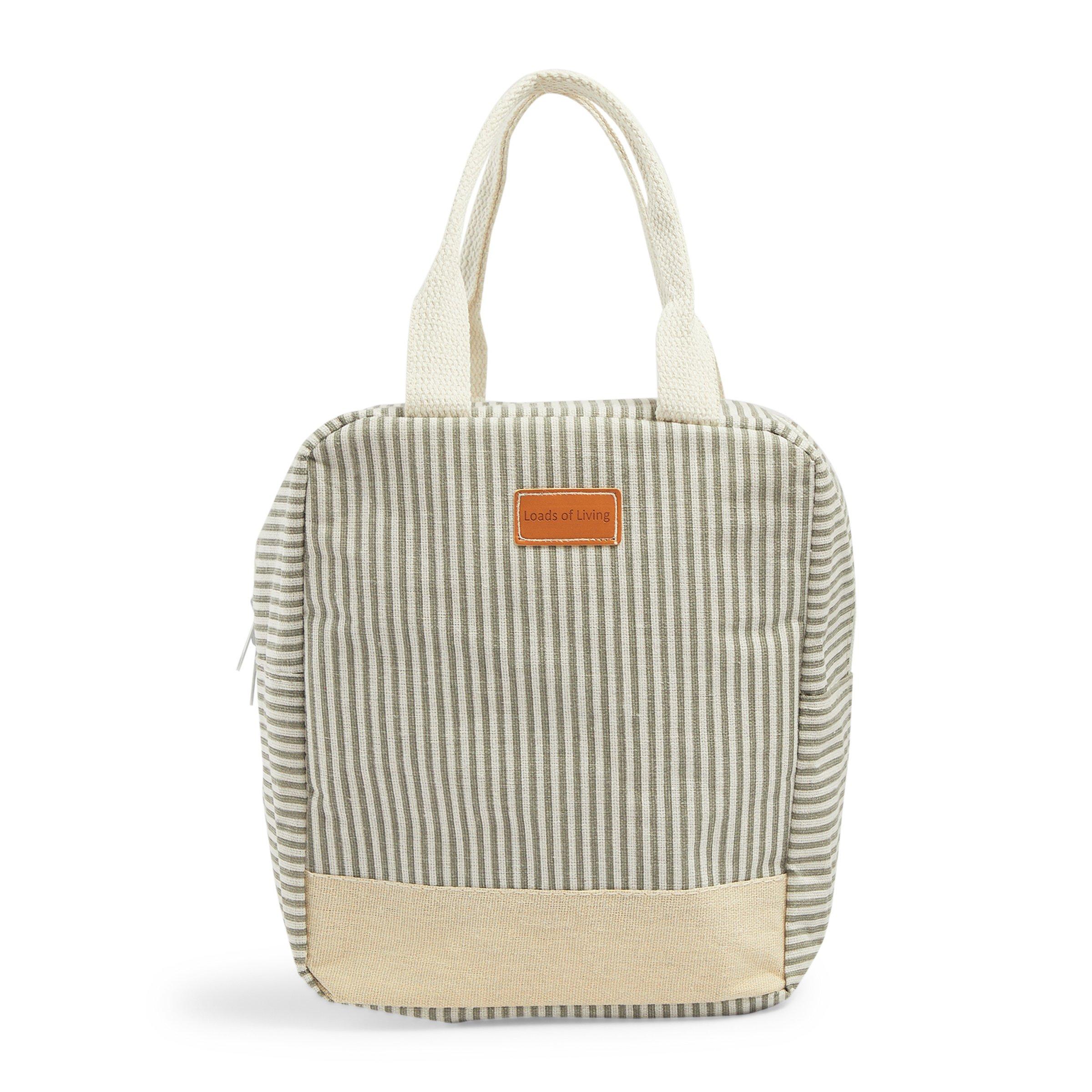Grey Stripe Lunch Bag (3215586) | Loads of Living