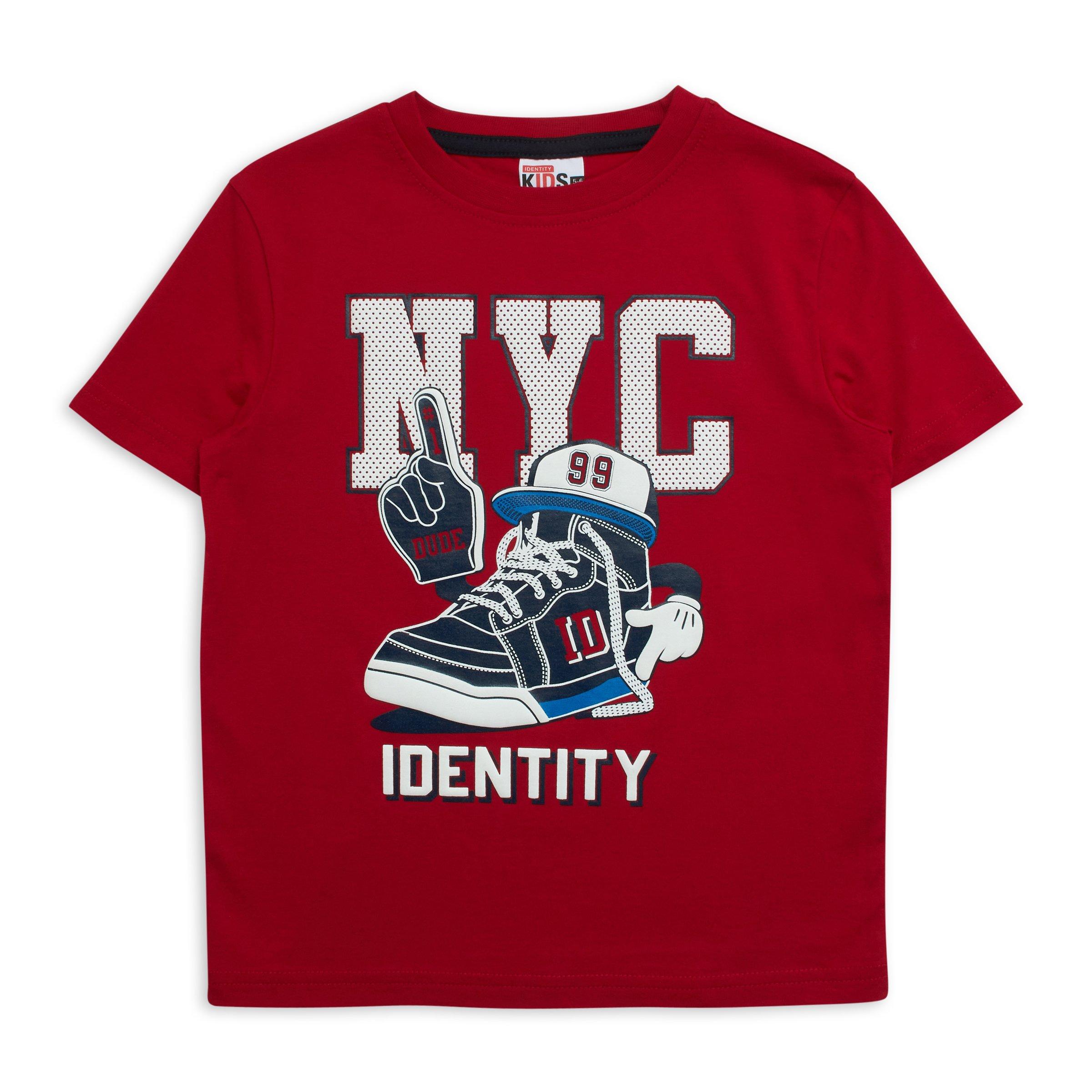 Kid Boys Red Graphic T-shirt (3215688) | Identity