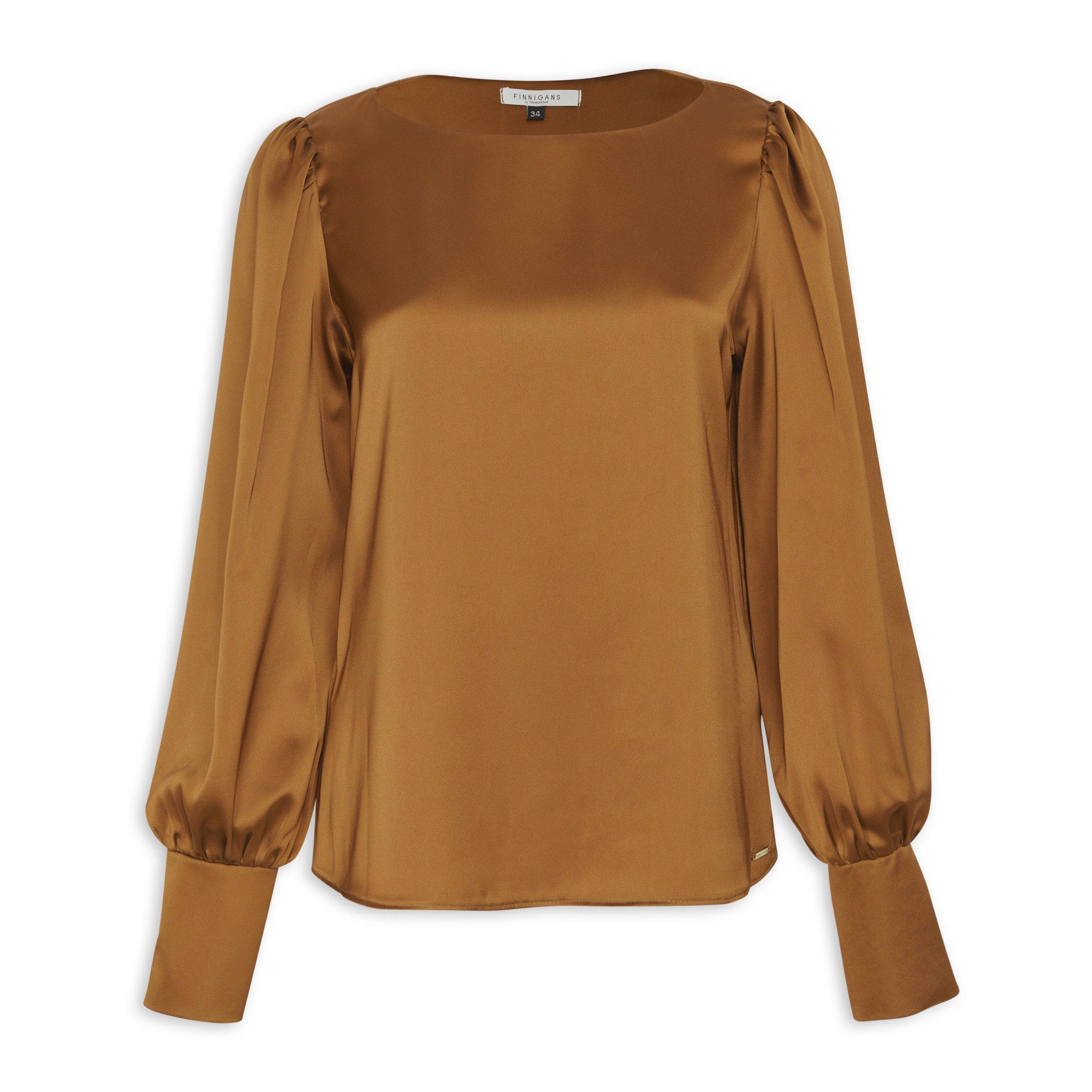 Brown Back Button-through Shell Top (3215772) | Finnigans