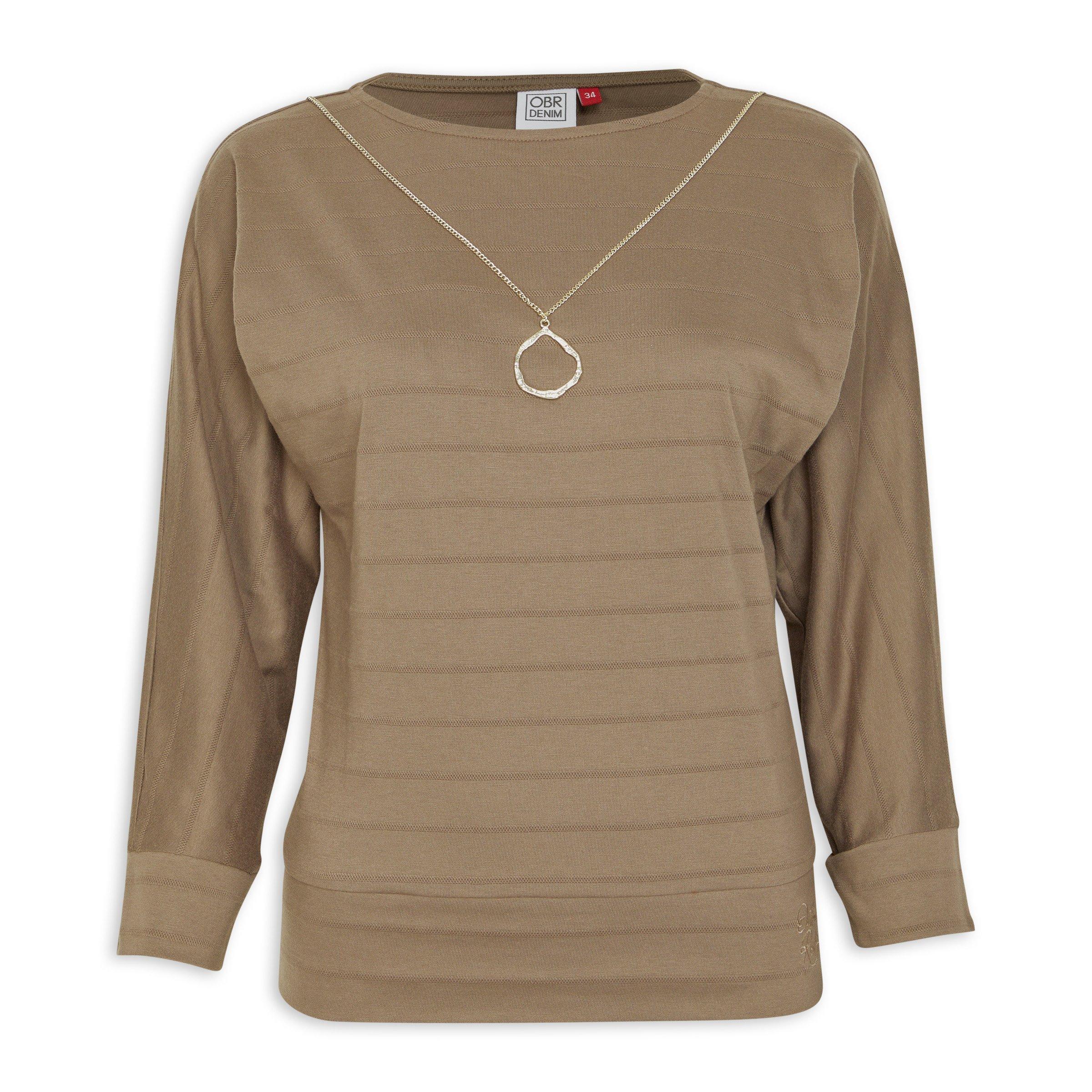 Tan Top with Necklace (3215904) | OUTBACK RED