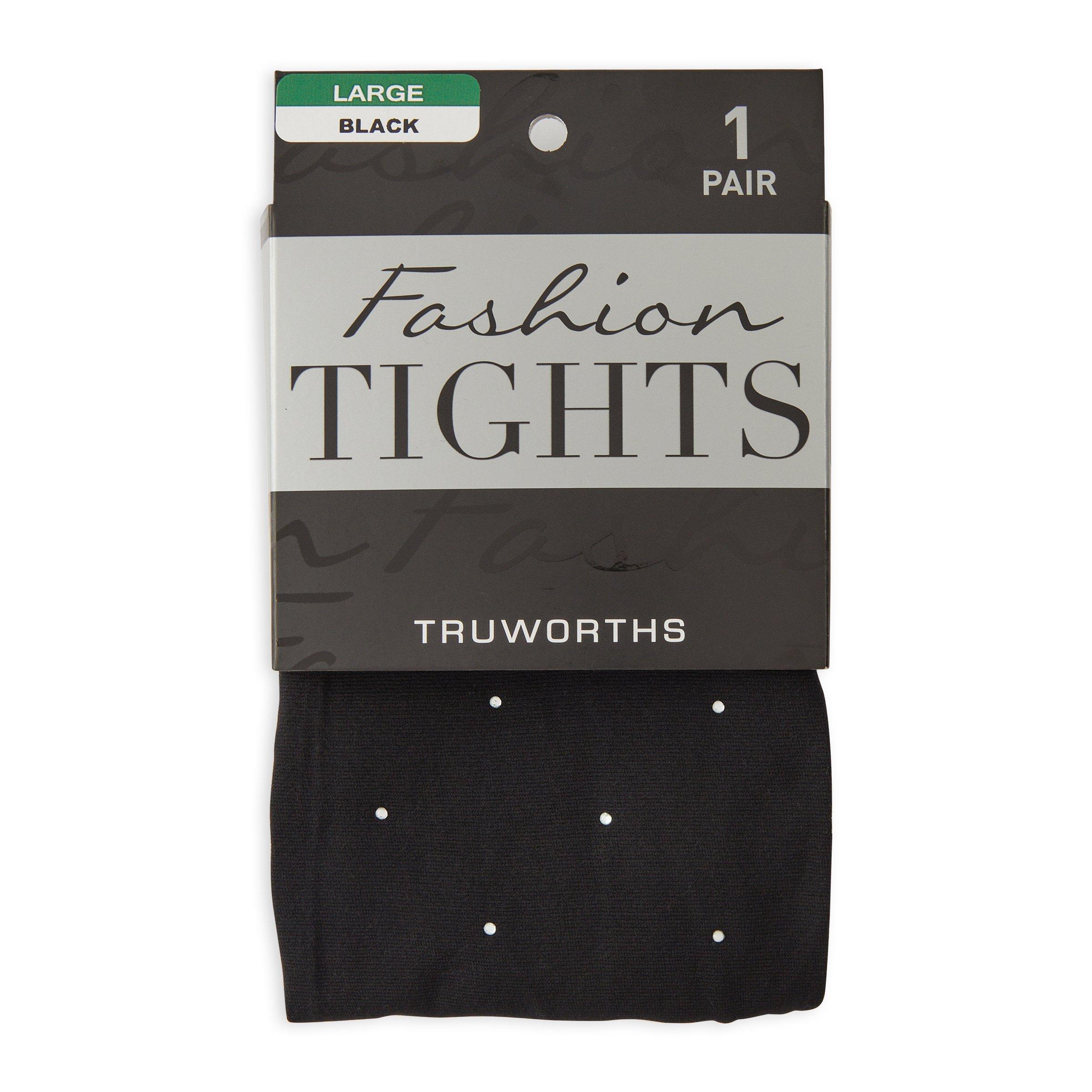 Black Stockings with Diamante Detail (3216073) | Truworths