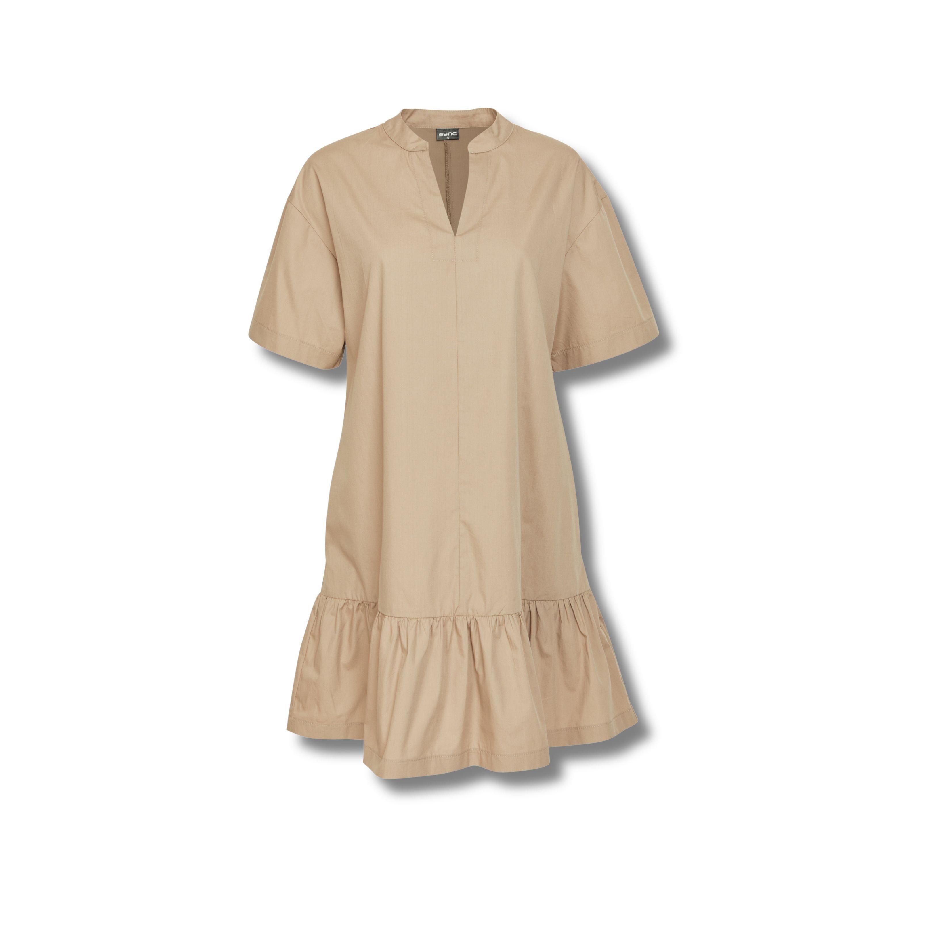 Mocha Brown Tiered Dress (3216436) | Identity X Sync