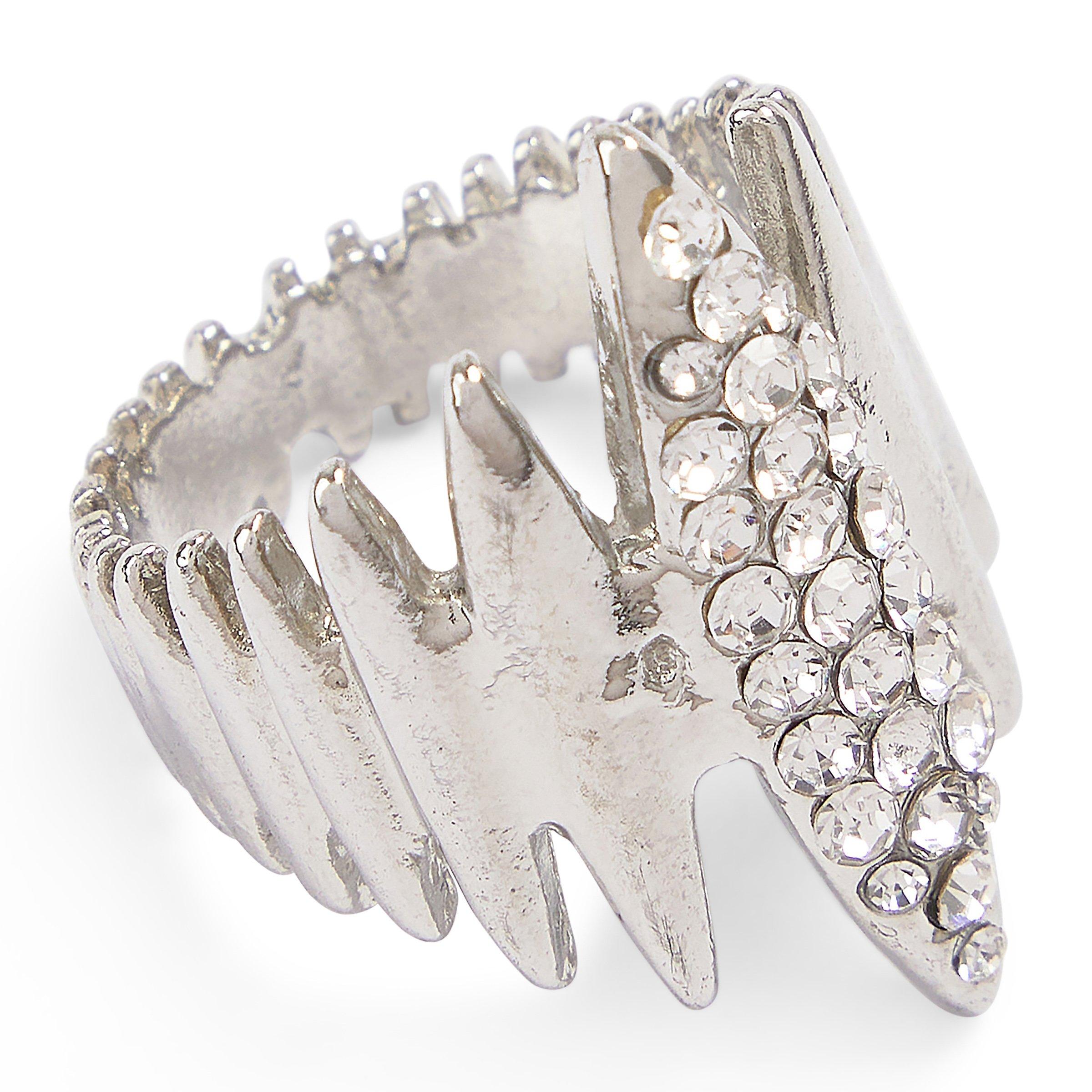 Silver Edgy Bling Ring (3216932) | Chameleon