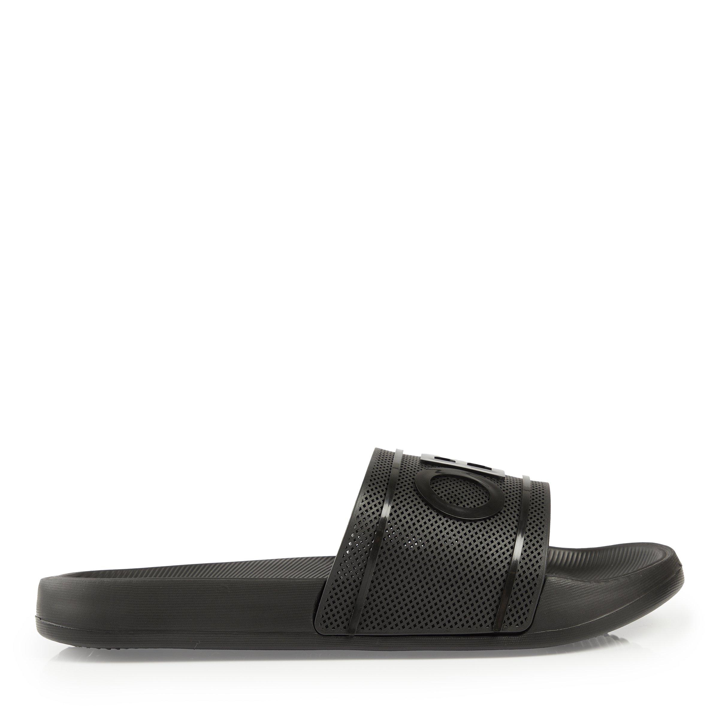 Black Branded Pool Slides (3217840) | OUTBACK RED