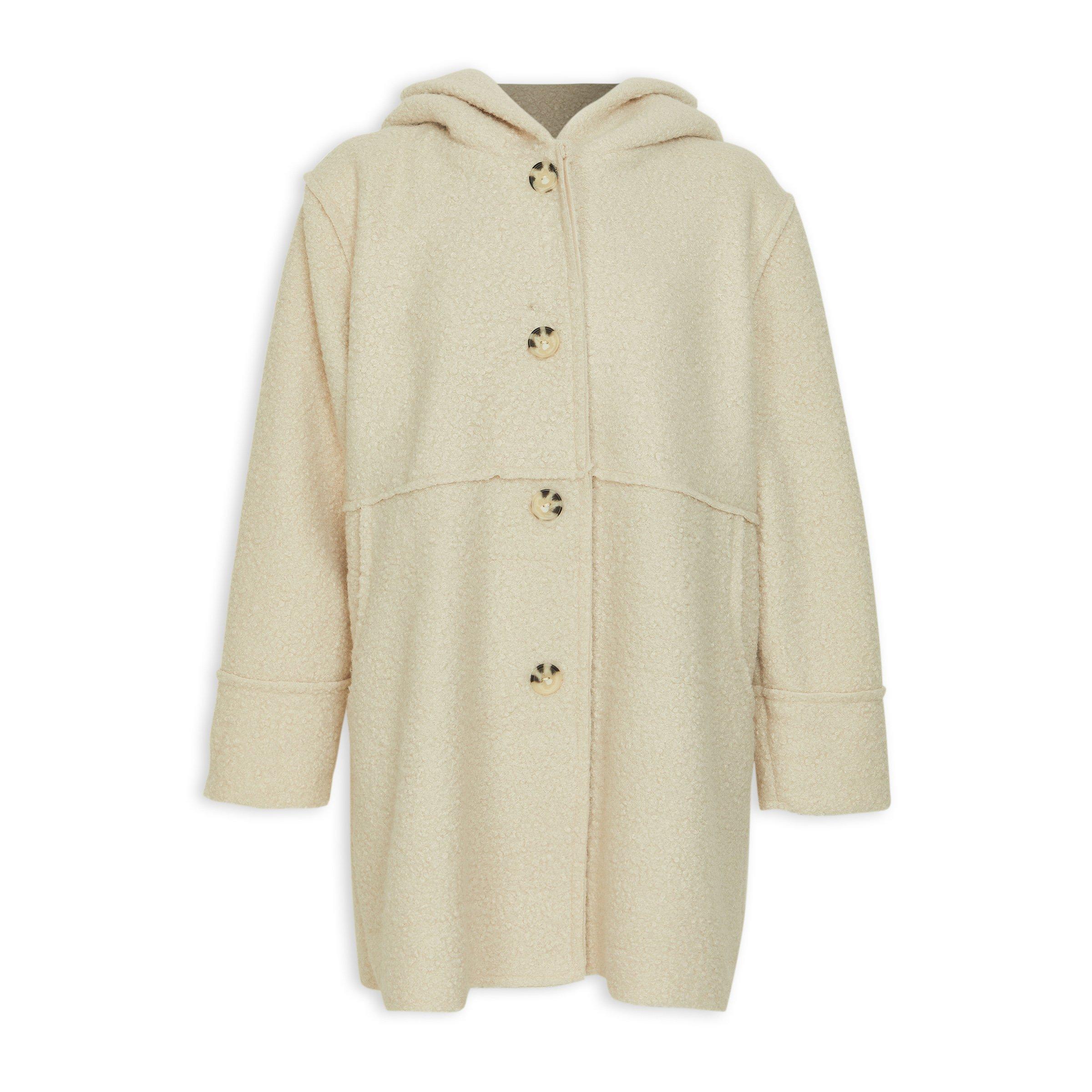 Oatmeal Hooded Coat (3218025) | Arlow