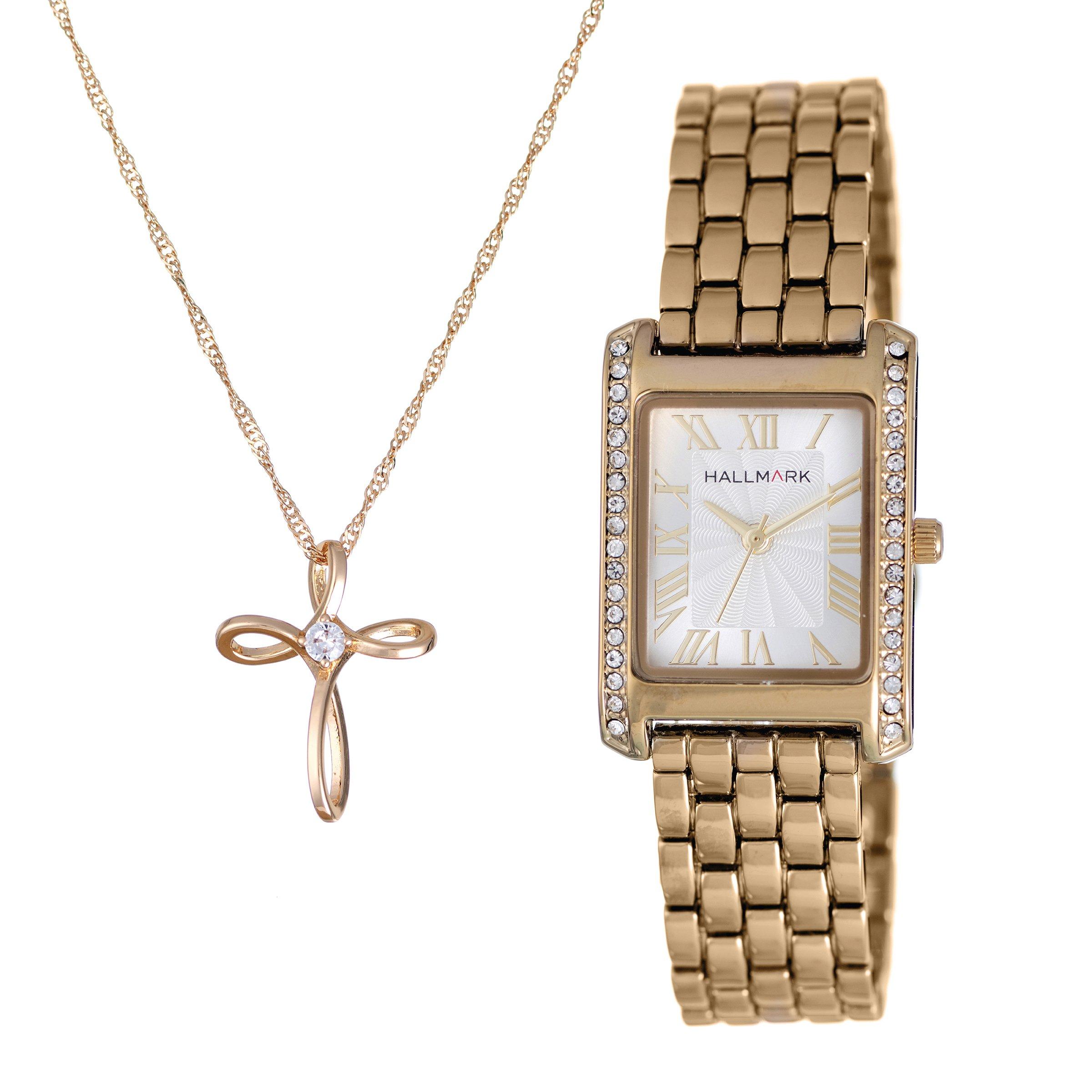 Gold Plated Metal Watch & Pendant Set (3218027) | Hallmark