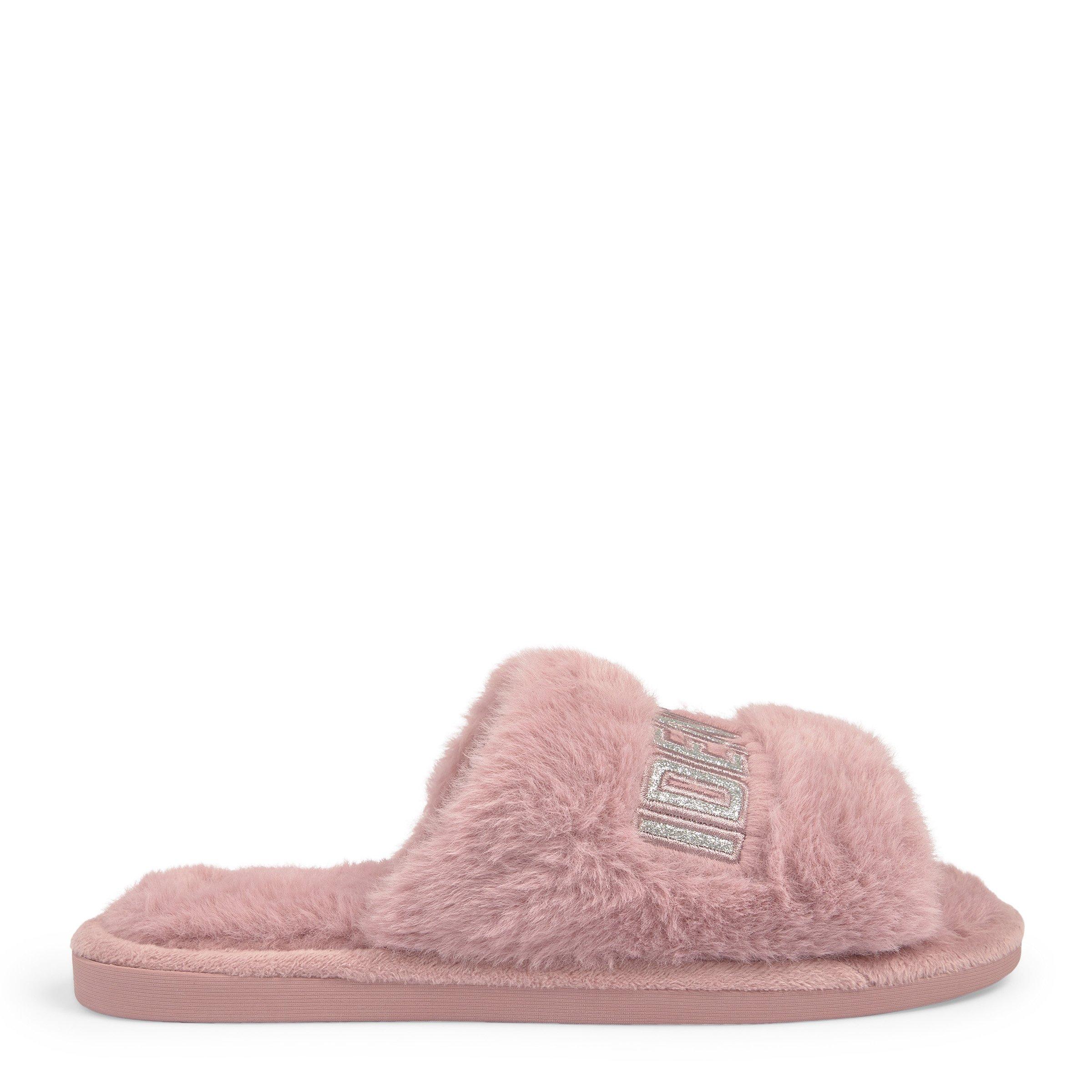 Pink Branded Poly Plush Slippers (3218064) | Identity