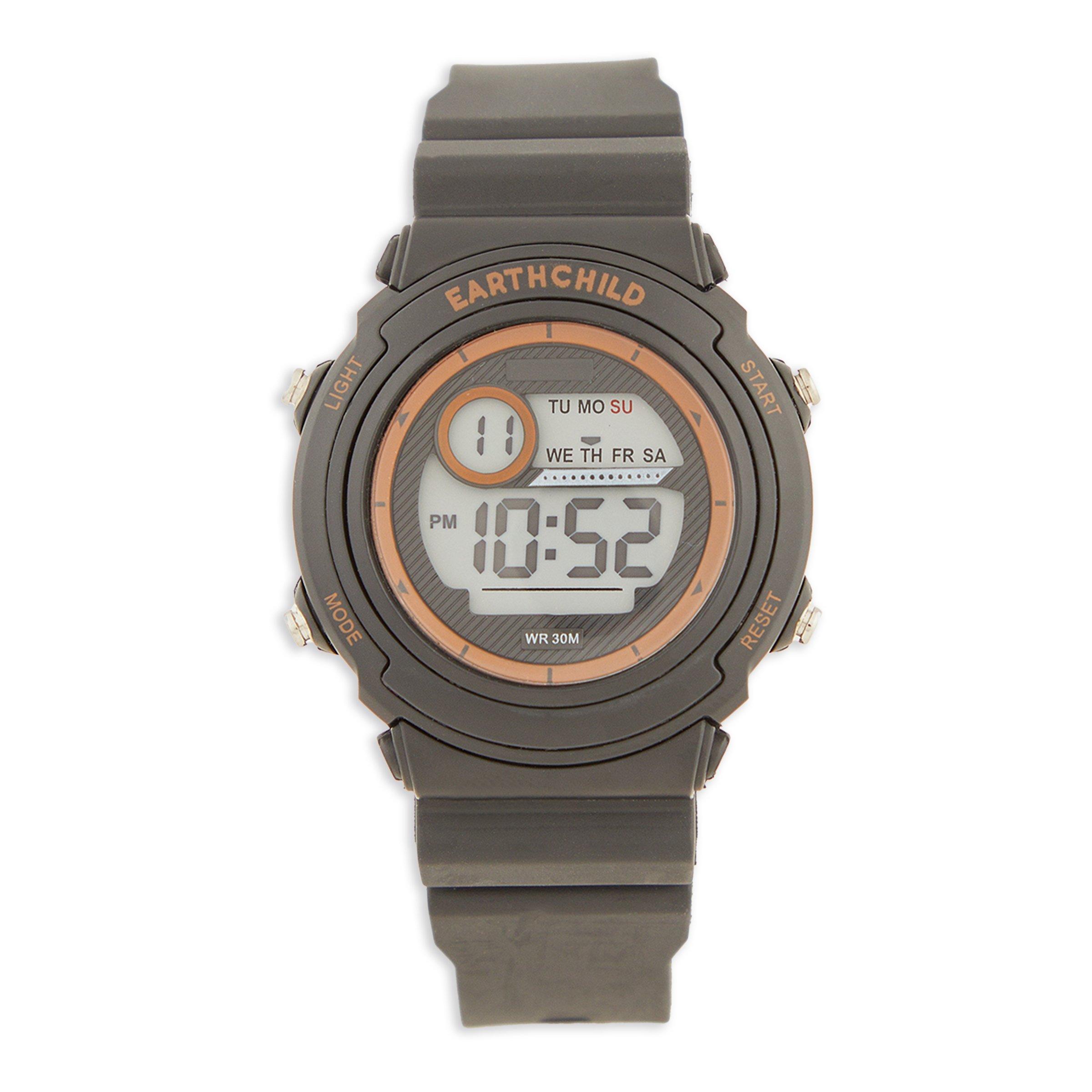 Black Digital Kids Watch (3218117) | Earthchild