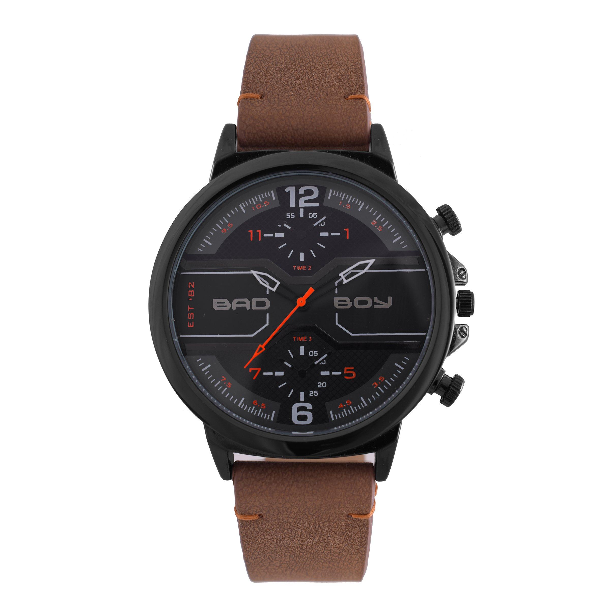 Brown PU Leather Watch (3218229) | Bad Boy