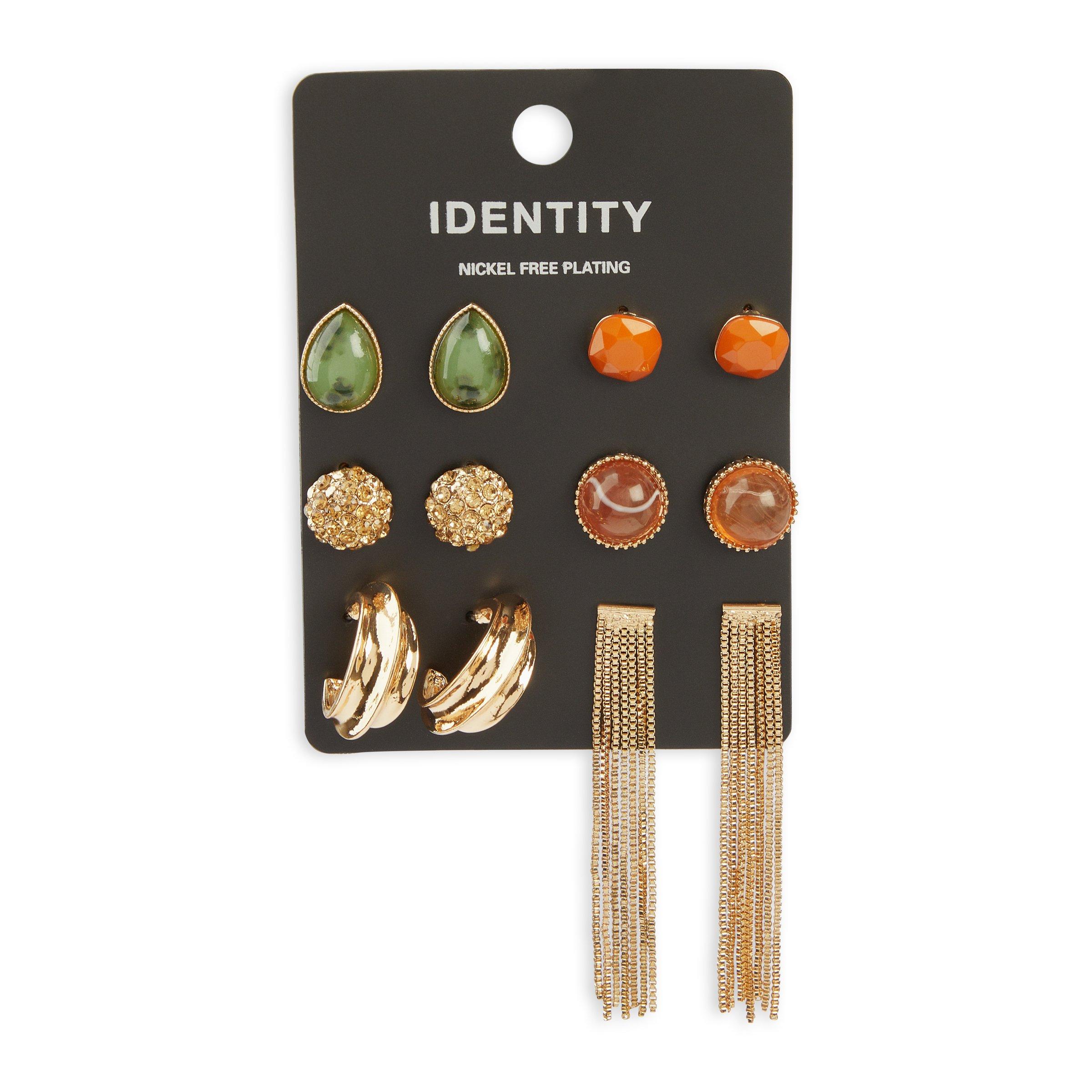 6-pack Gold Earrings Set (3218346) | Identity