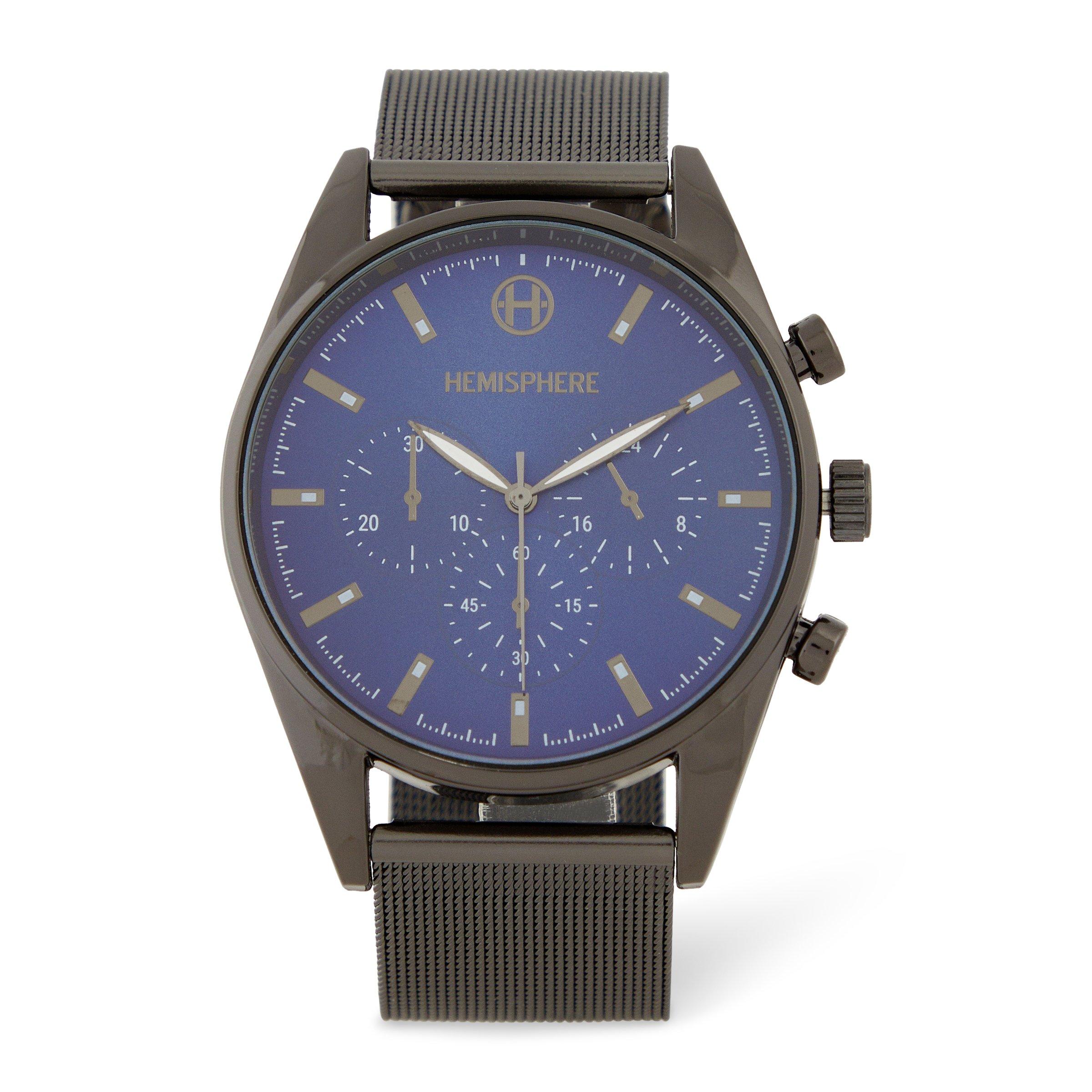 Gunmetal Mesh Bright Blue Dial (3218462) | Hemisphere