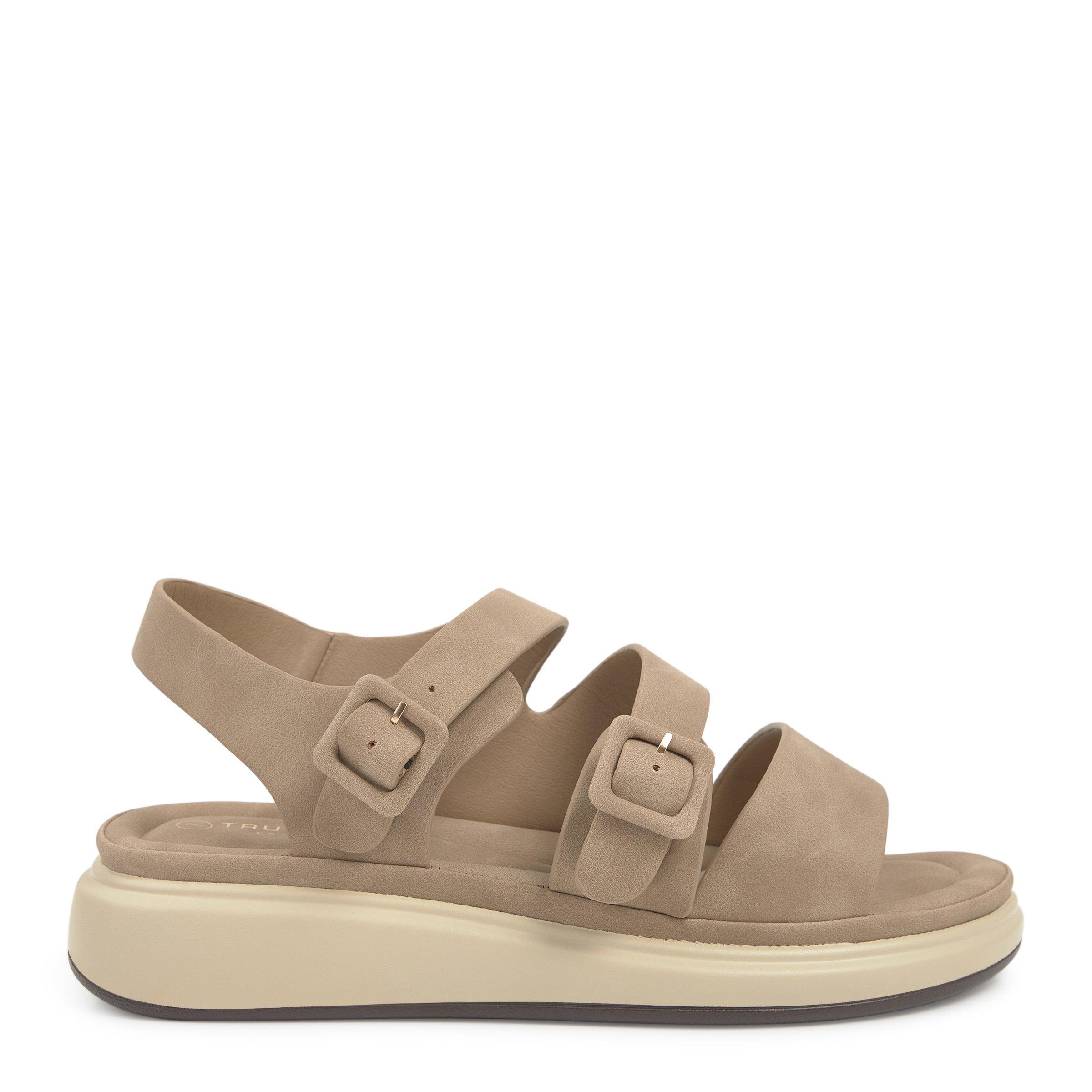 Brown Full Cover Wedge Sandals (3218544) | Truworths