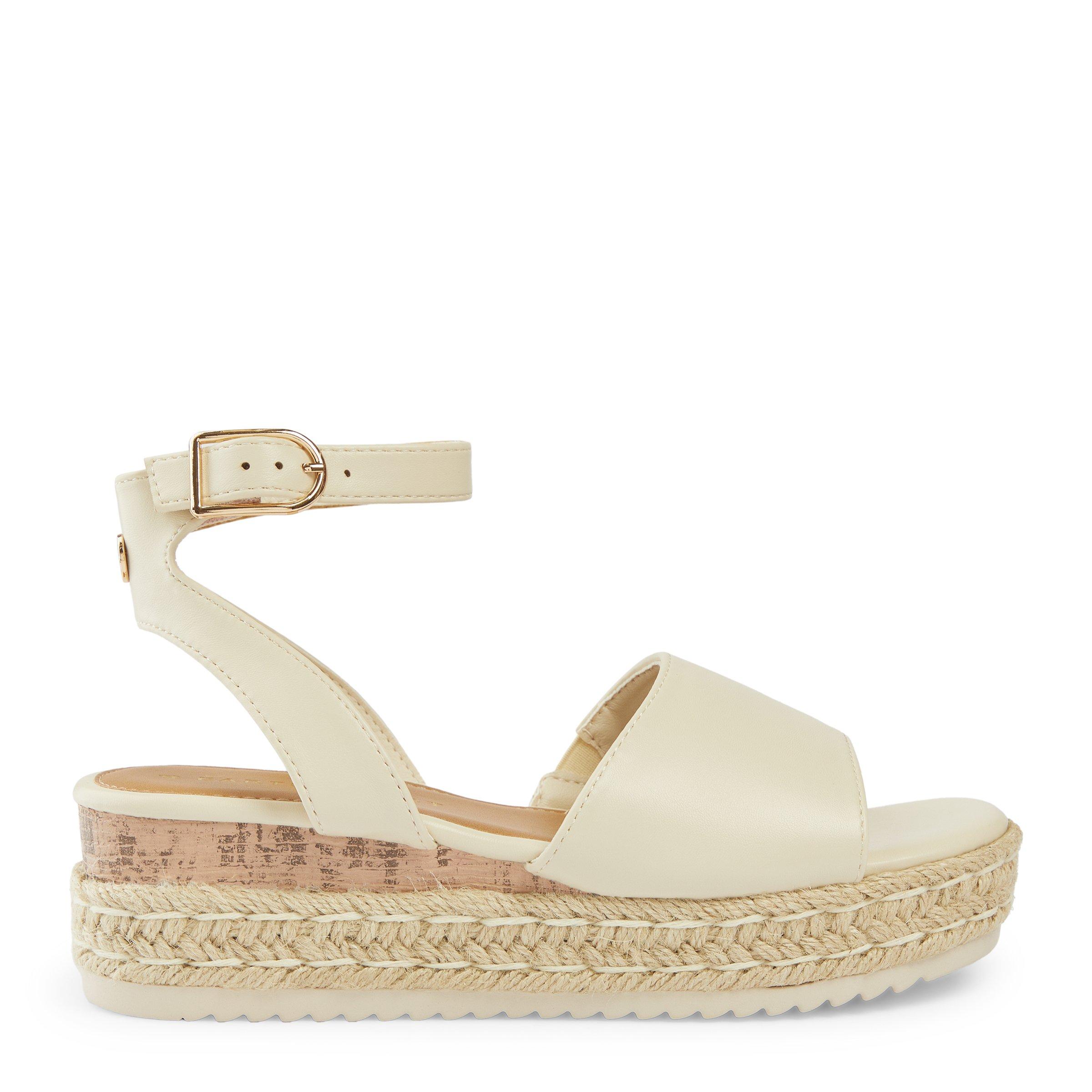 Cream Espadrille Ankle Tie Sandal (3218672) | Earthaddict