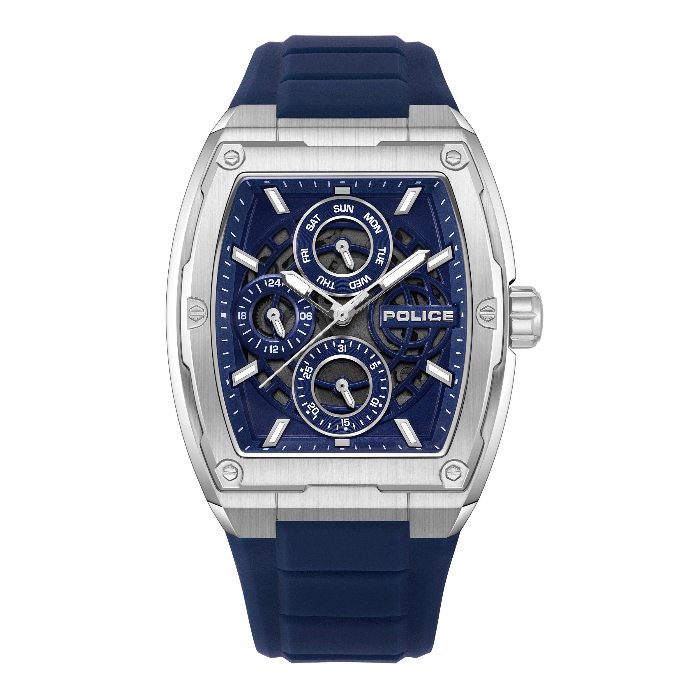 Blue Silicone Creed Watch (3218774) | Police