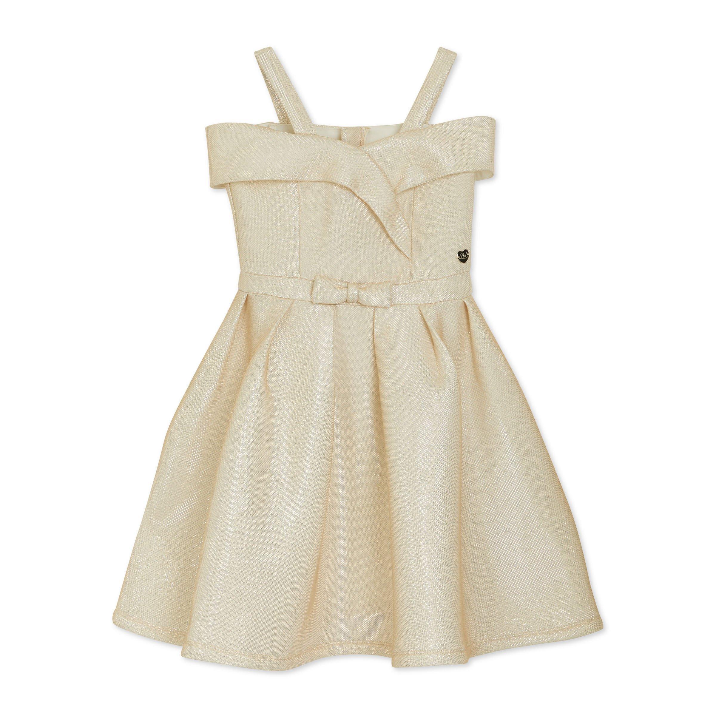 Girls White Sparkle Smart Dress (3218776) | LTD Kids