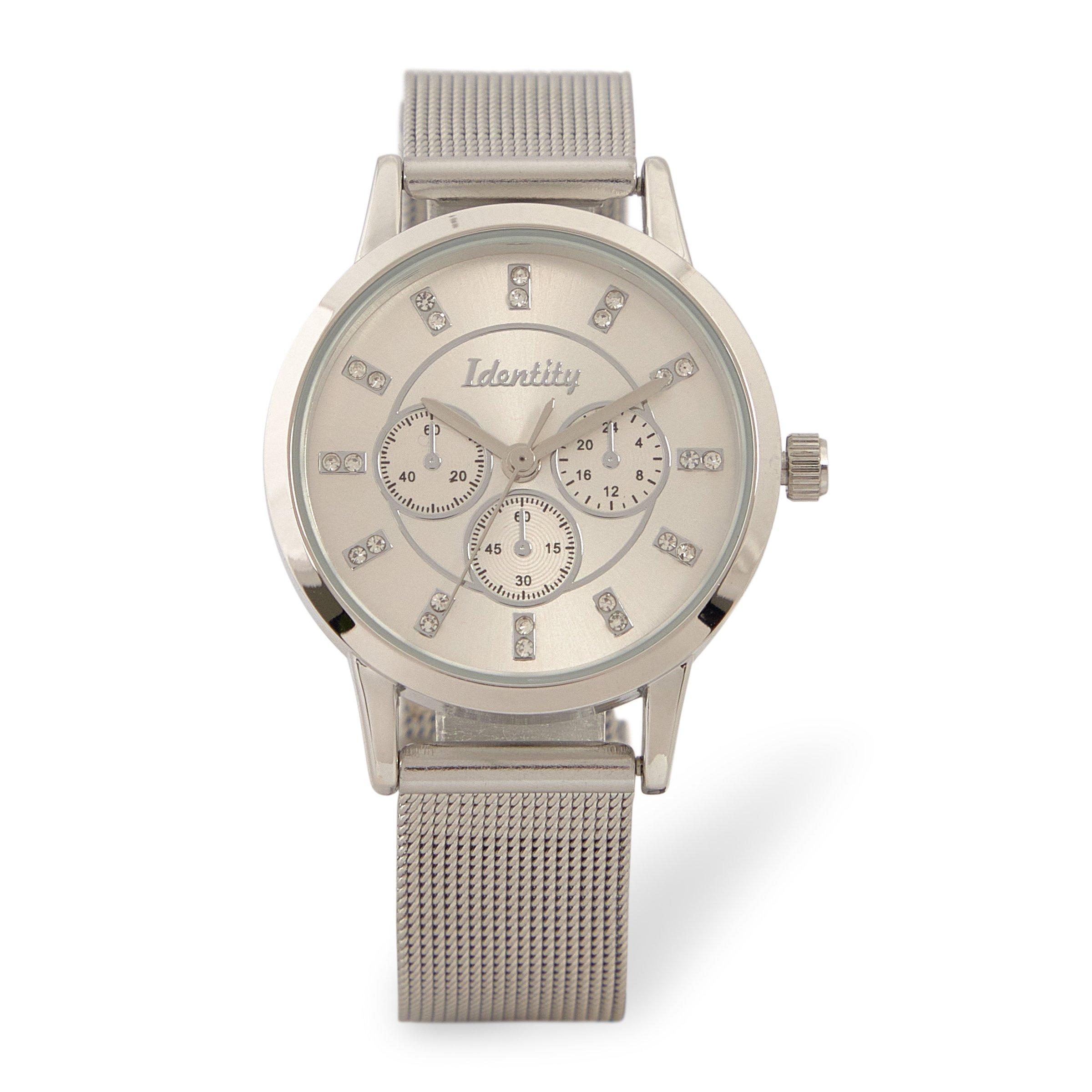 Silver Thick Mesh Strap Watch (3218972) | Identity