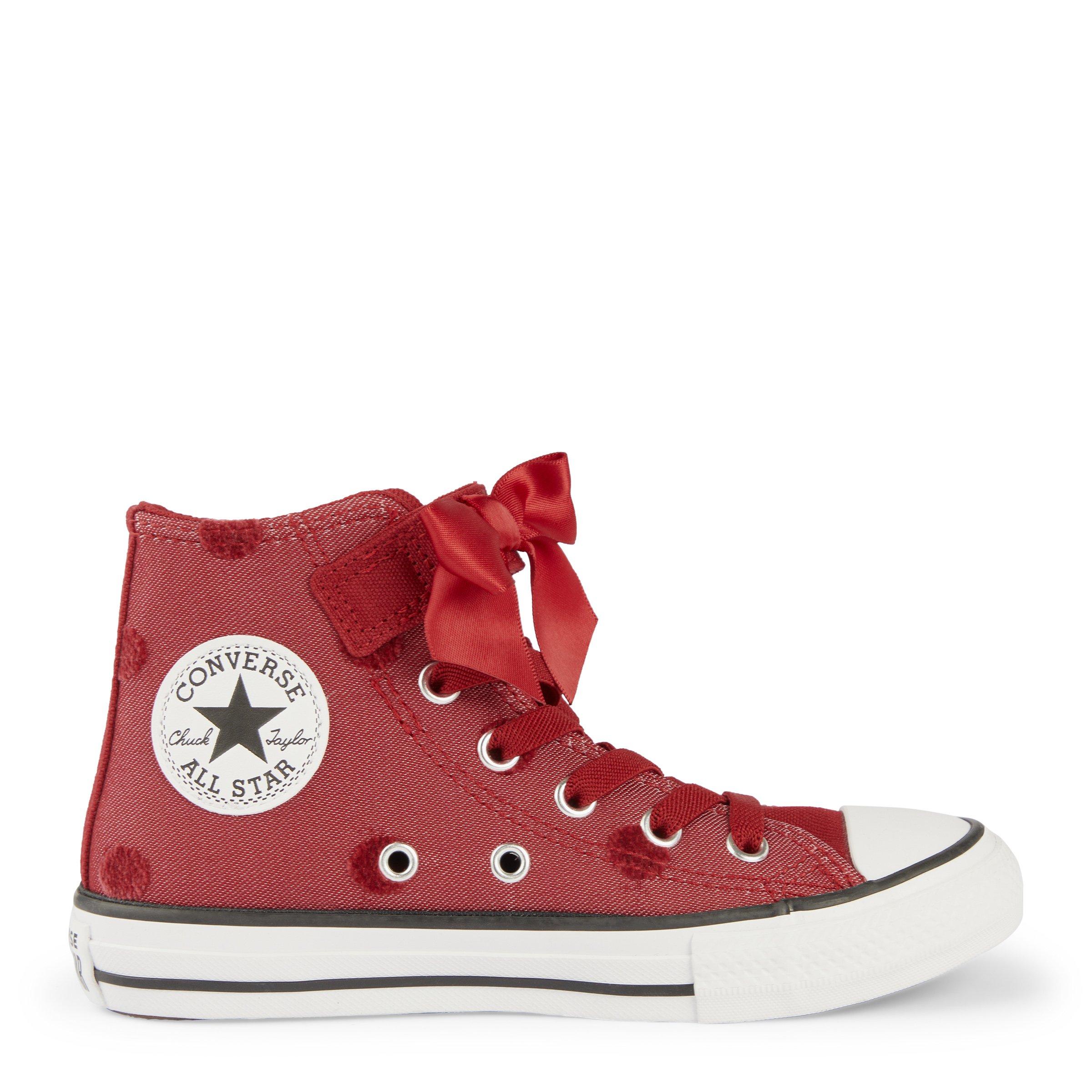 Red and White All Star Bows Sneaker (3219217) | Converse Kids