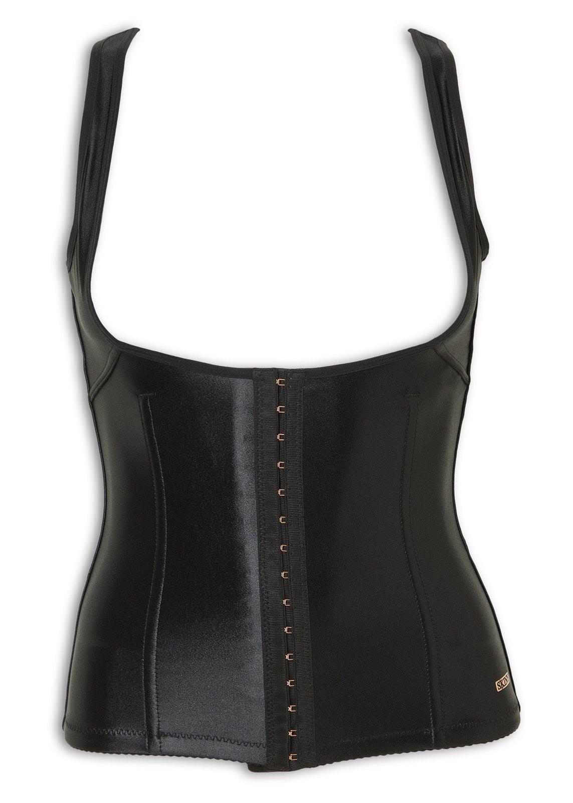 Black Sheer Waist Cincher Top (3219287) | Skiny