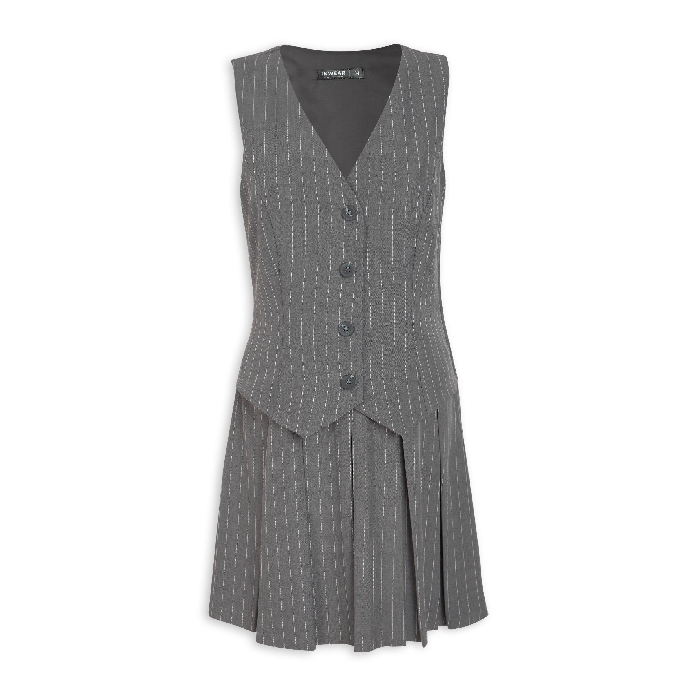 Grey Pleated Pinafore (3219457) | Inwear