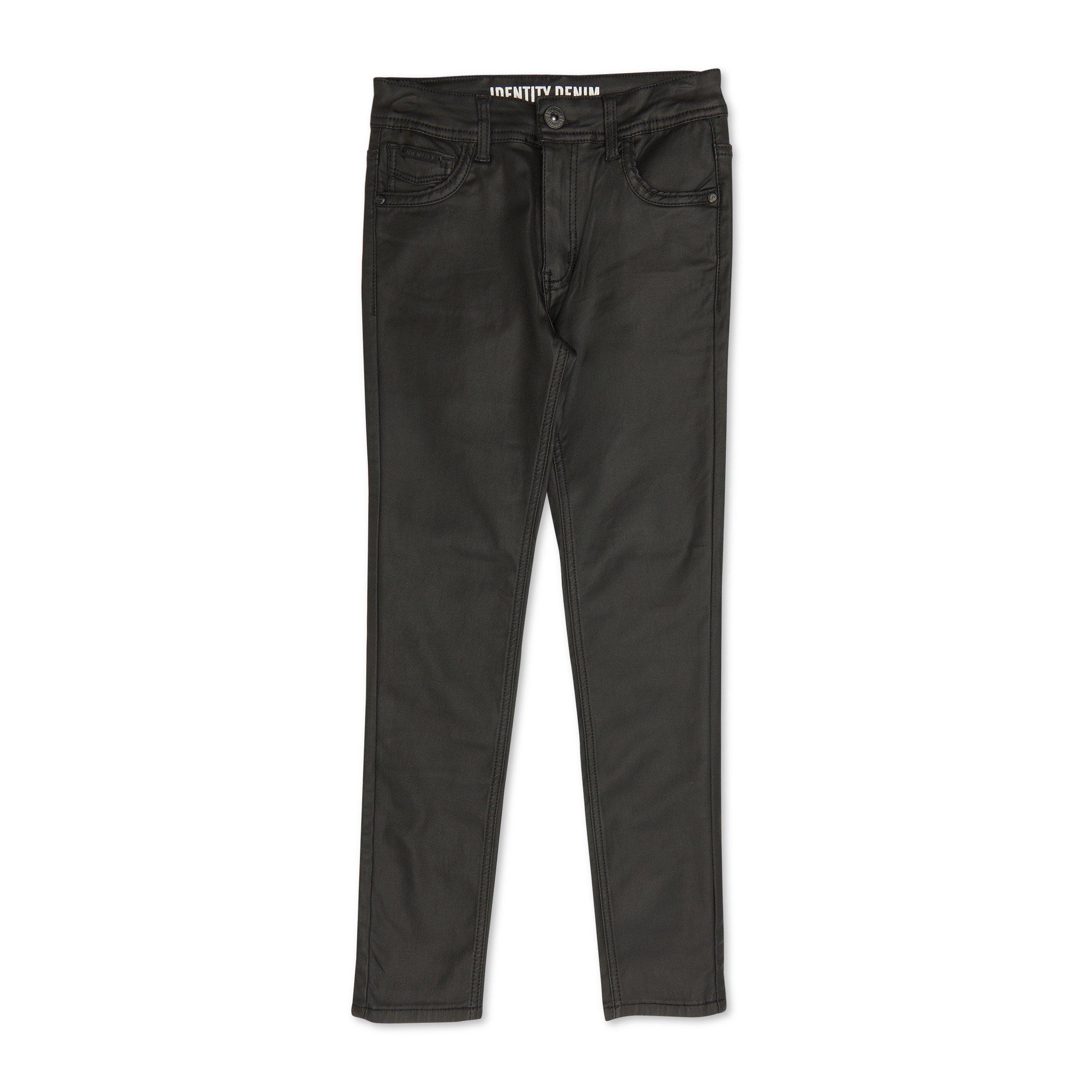 Boys Black Coated Denim Jeans (3219676) | Identity